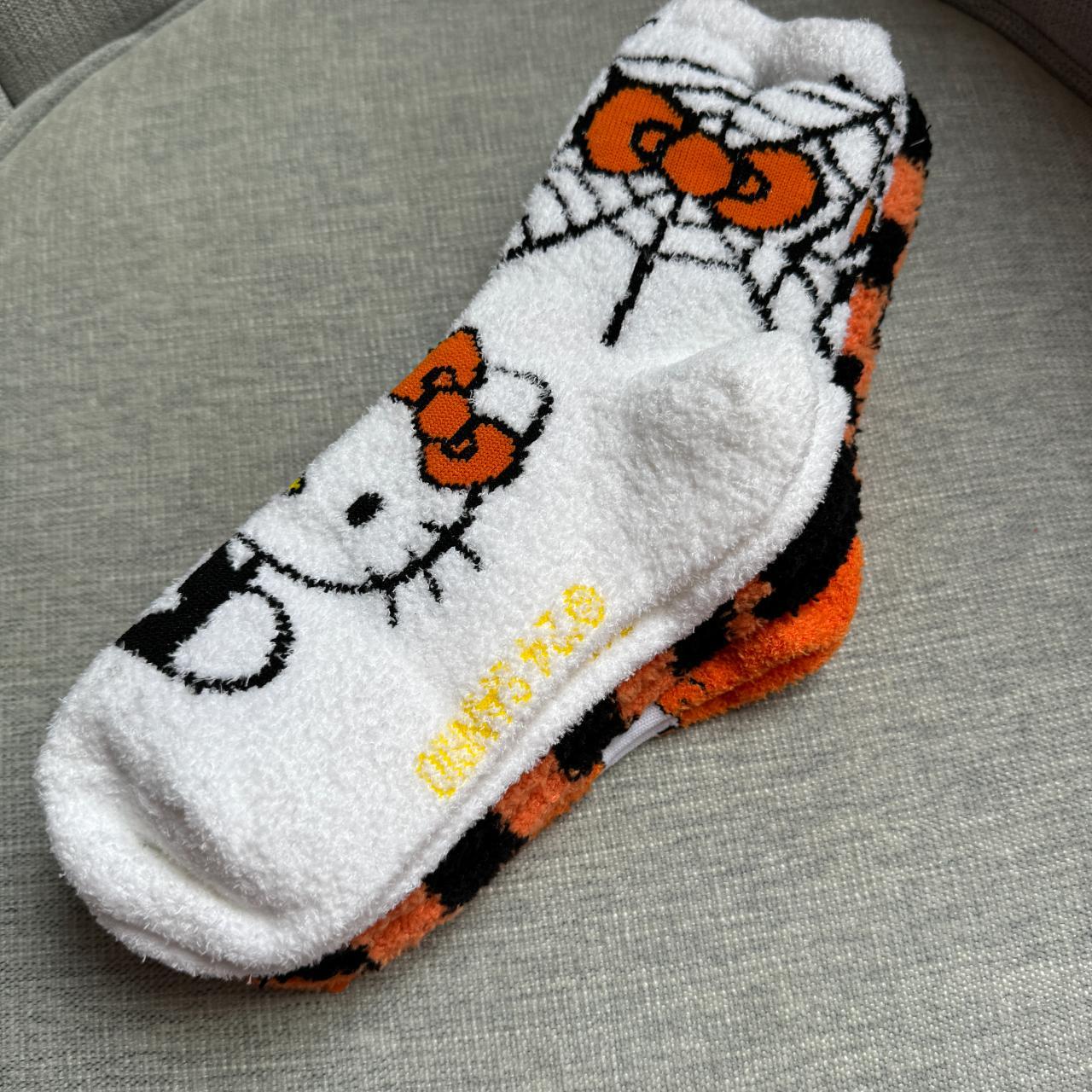 Hello Kitty Halloween Fuzzy Socks 3 Pairs Smoke free... - Depop