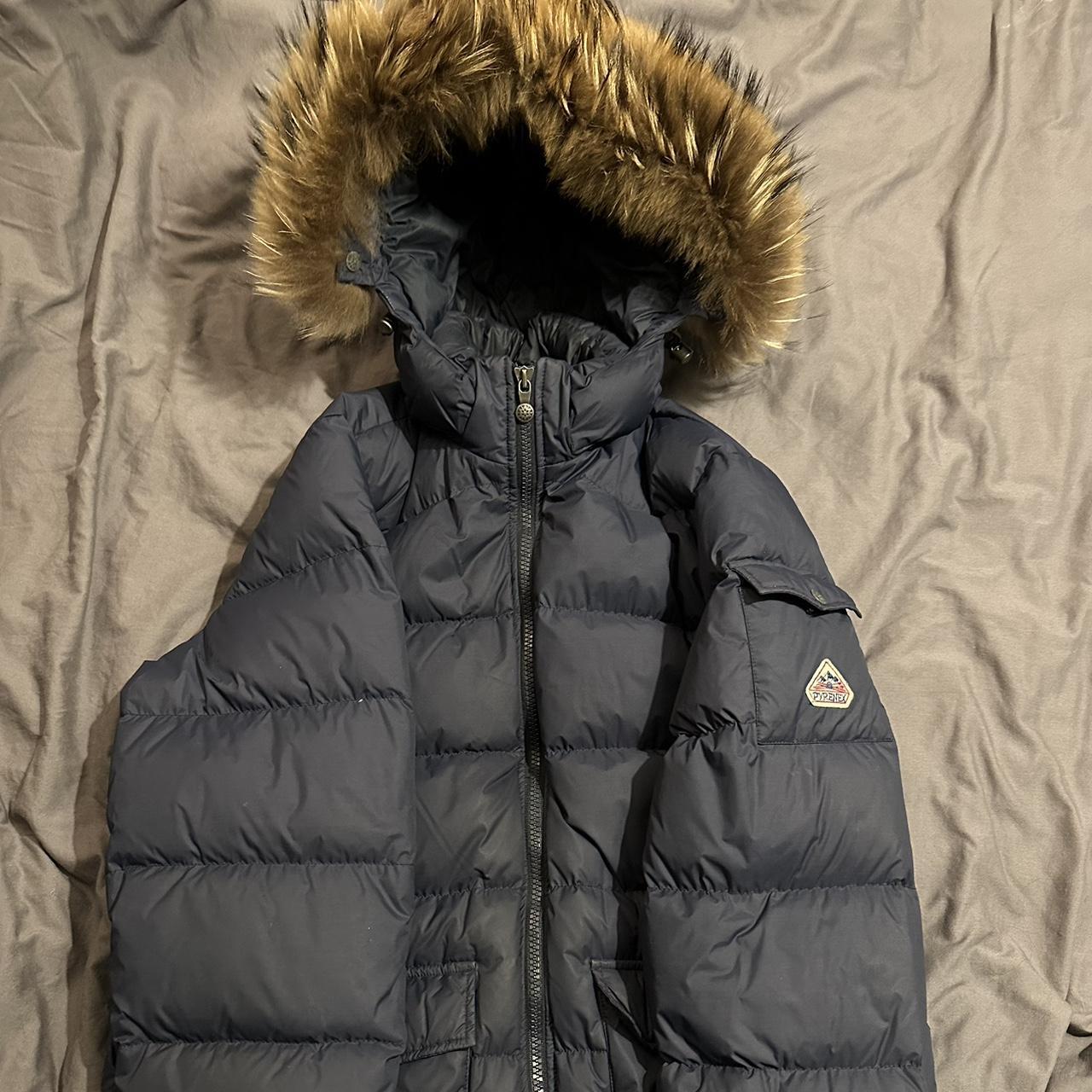 Men’s blue Pyrenex coat Perfect coat for winter - Depop