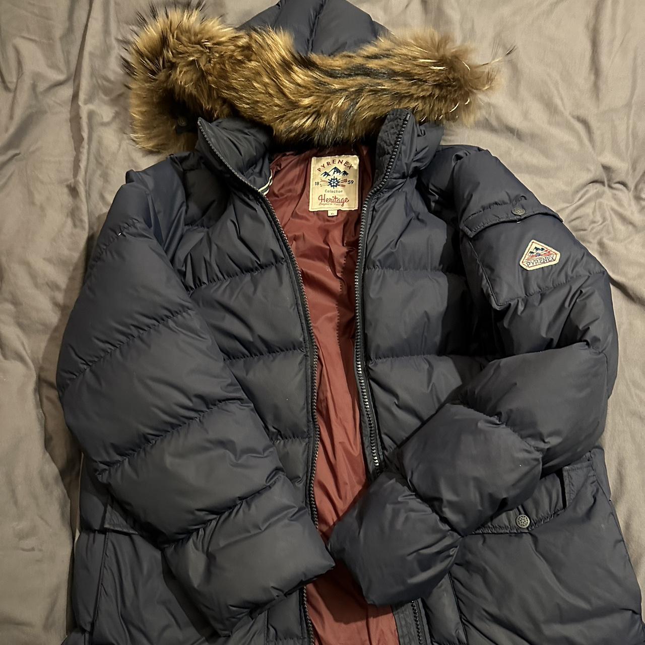 Men’s blue Pyrenex coat Perfect coat for winter - Depop