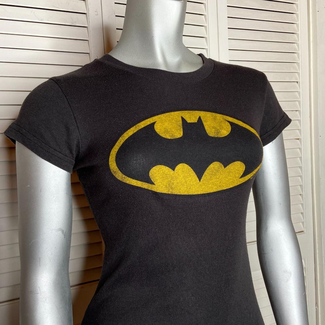 Vintage 2000s Junk Food Faded Black BATMAN Classic... | Depop