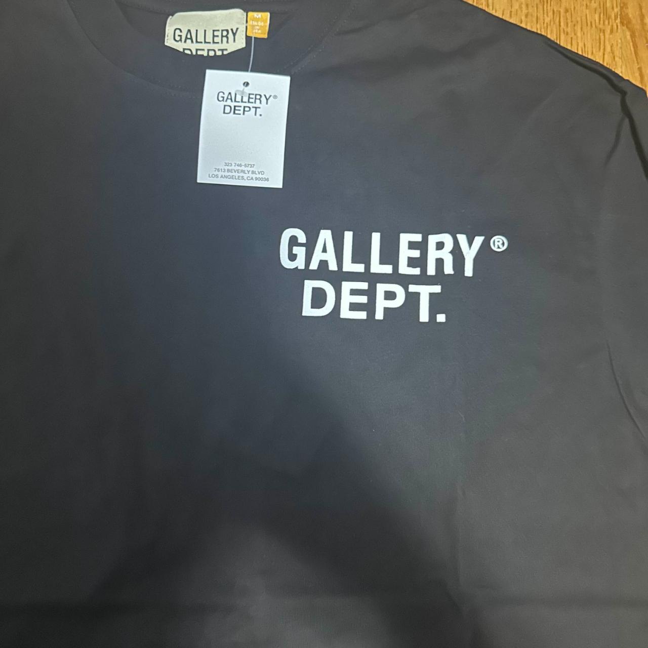 Gallery Dept Black and White Shirt Tee Size :... - Depop