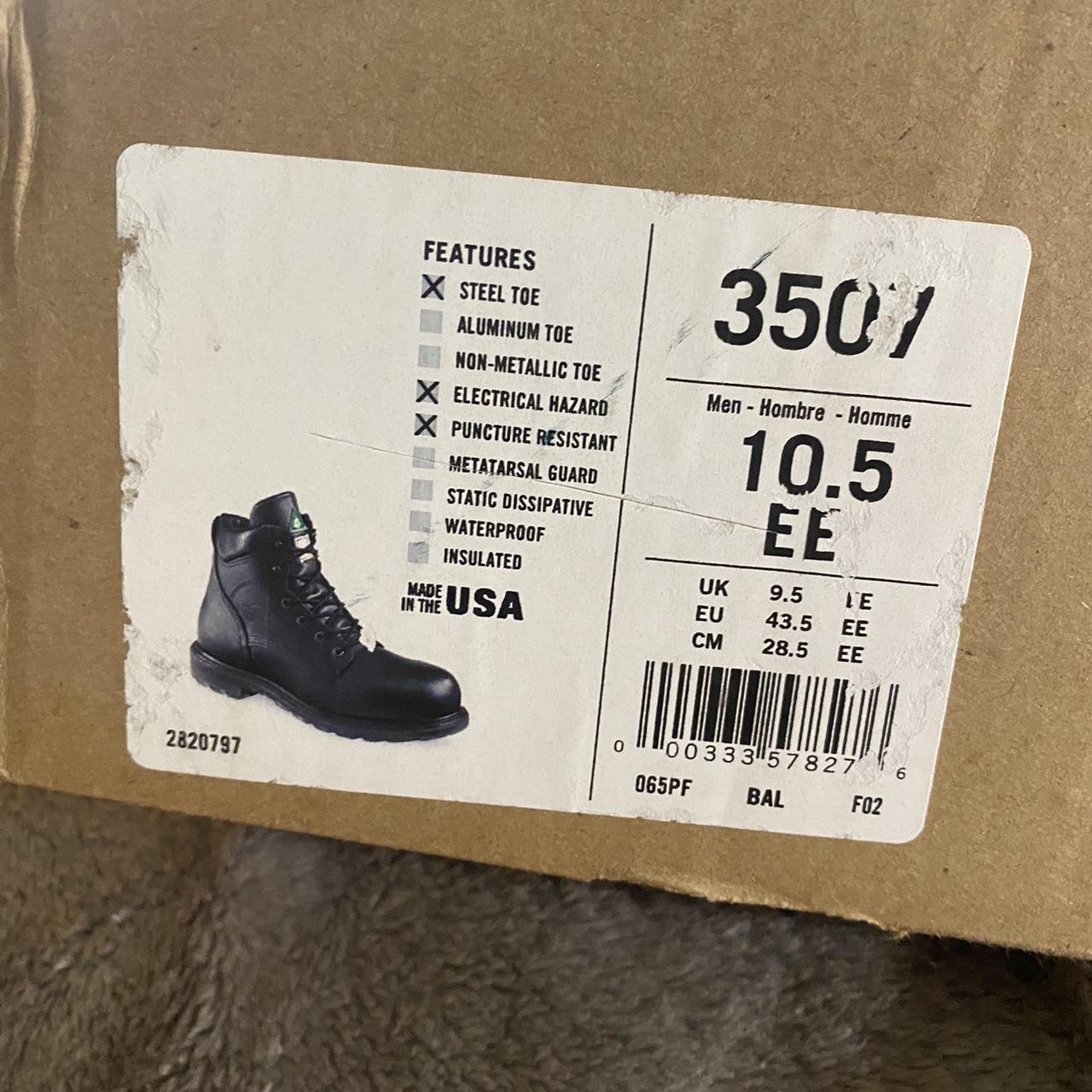 Black Red Wing steel toe work boots. New in box... - Depop