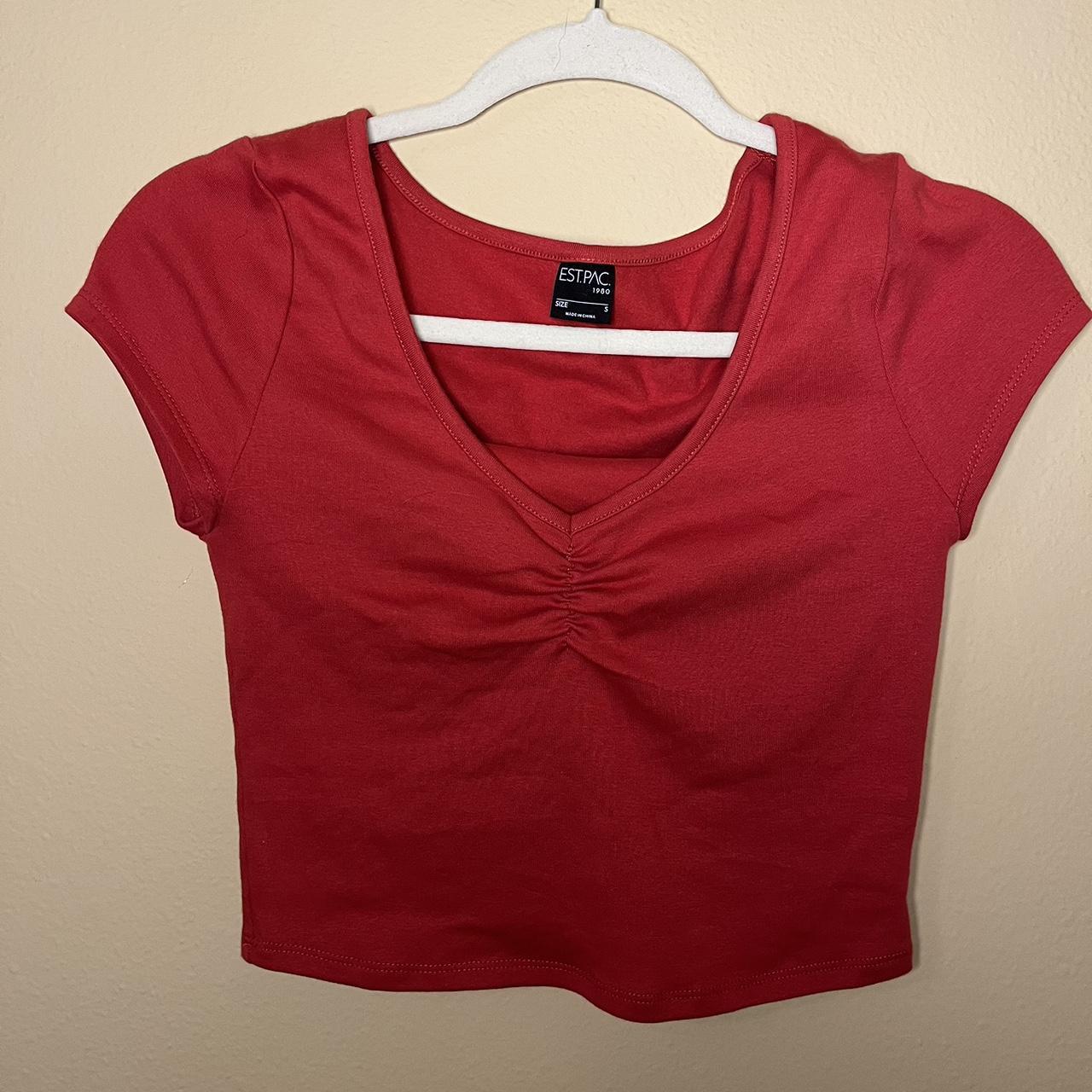 Pacsun Red crop top Size: S - Depop