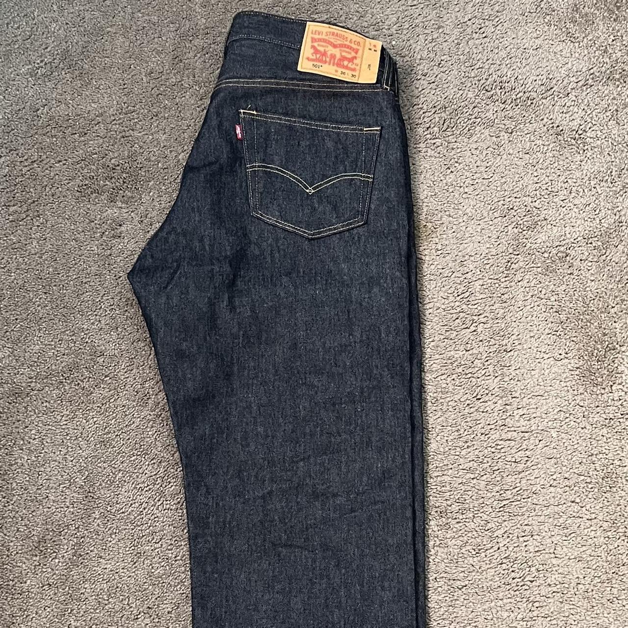 Levi’s Charcoal 501’s Size 36x30 Like New - Depop