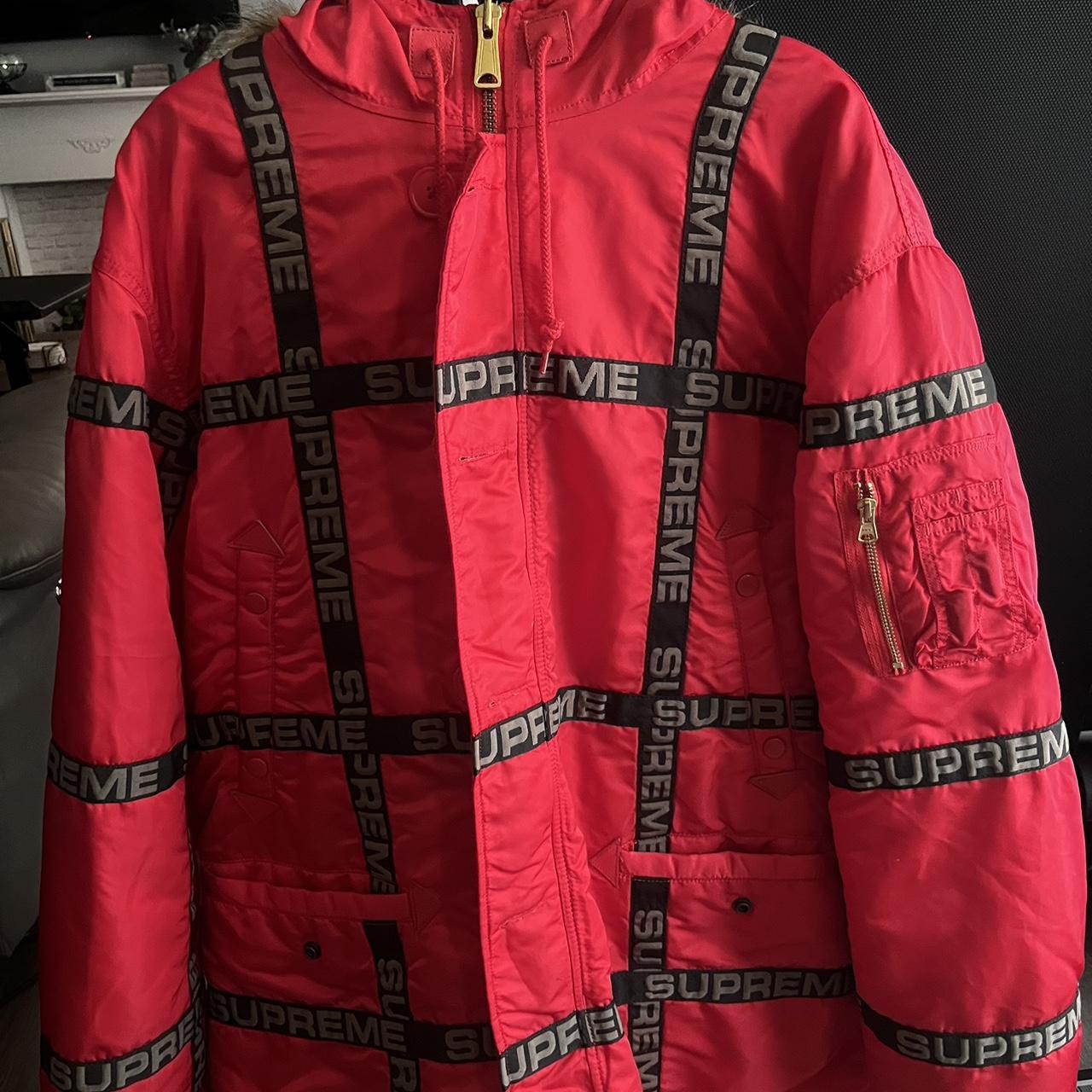 Supreme Parka Coat - Depop
