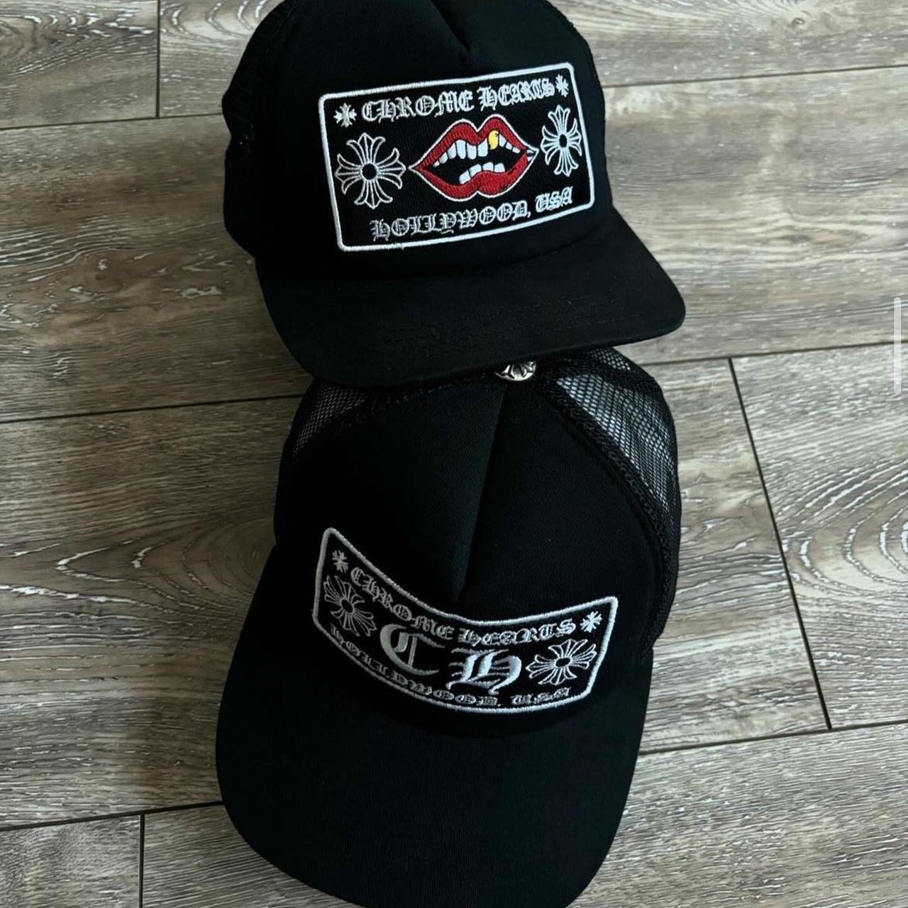 Chrome heart hats | Depop