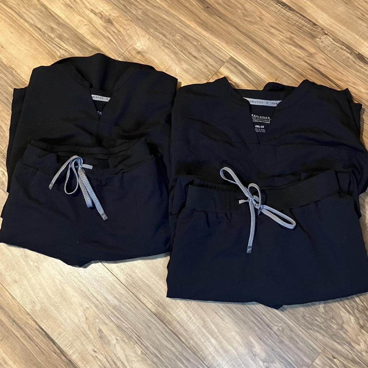 2 XXL Black Fabletics scrub sets! Gently used, some... - Depop