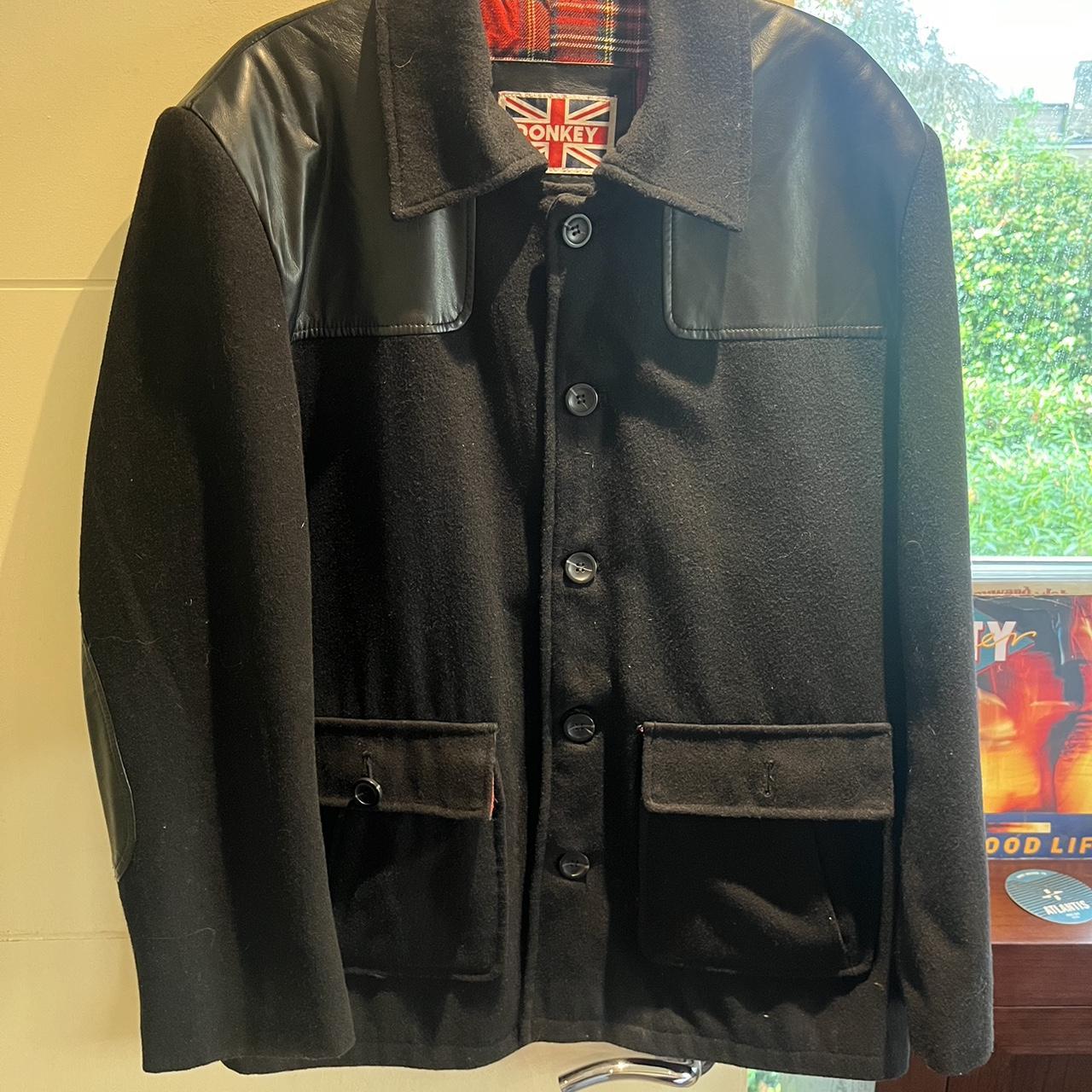Black Donkey jacket. Size Large. Perfect condition.... - Depop