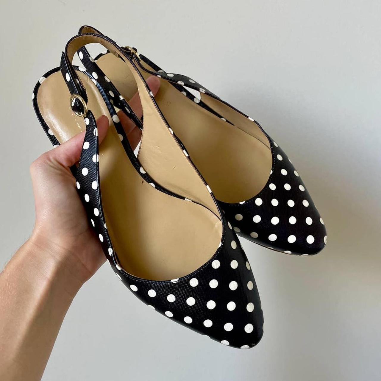 Talbots - Edison Polka Dot Sling Back Flats -... - Depop