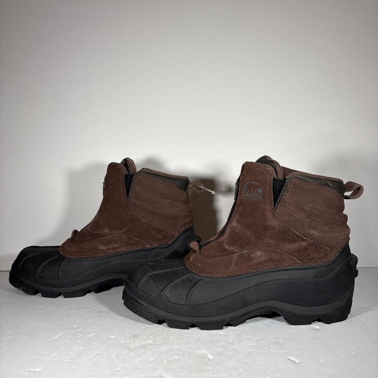 Sorel Barn Zip Brown Thinsulate Duck Boots Size 9 -... | Depop