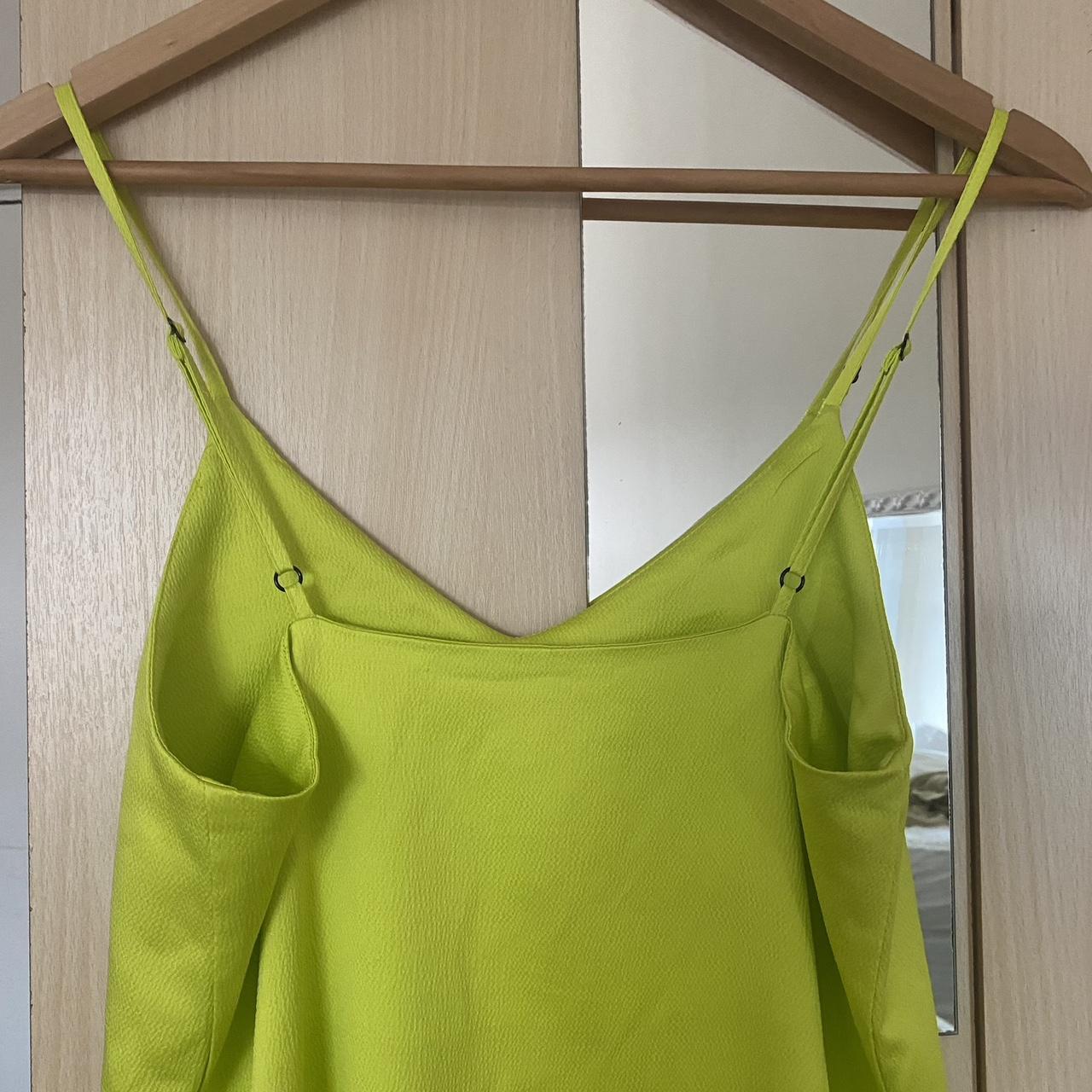 Monki lime green midi strap dress Worn a few times... - Depop