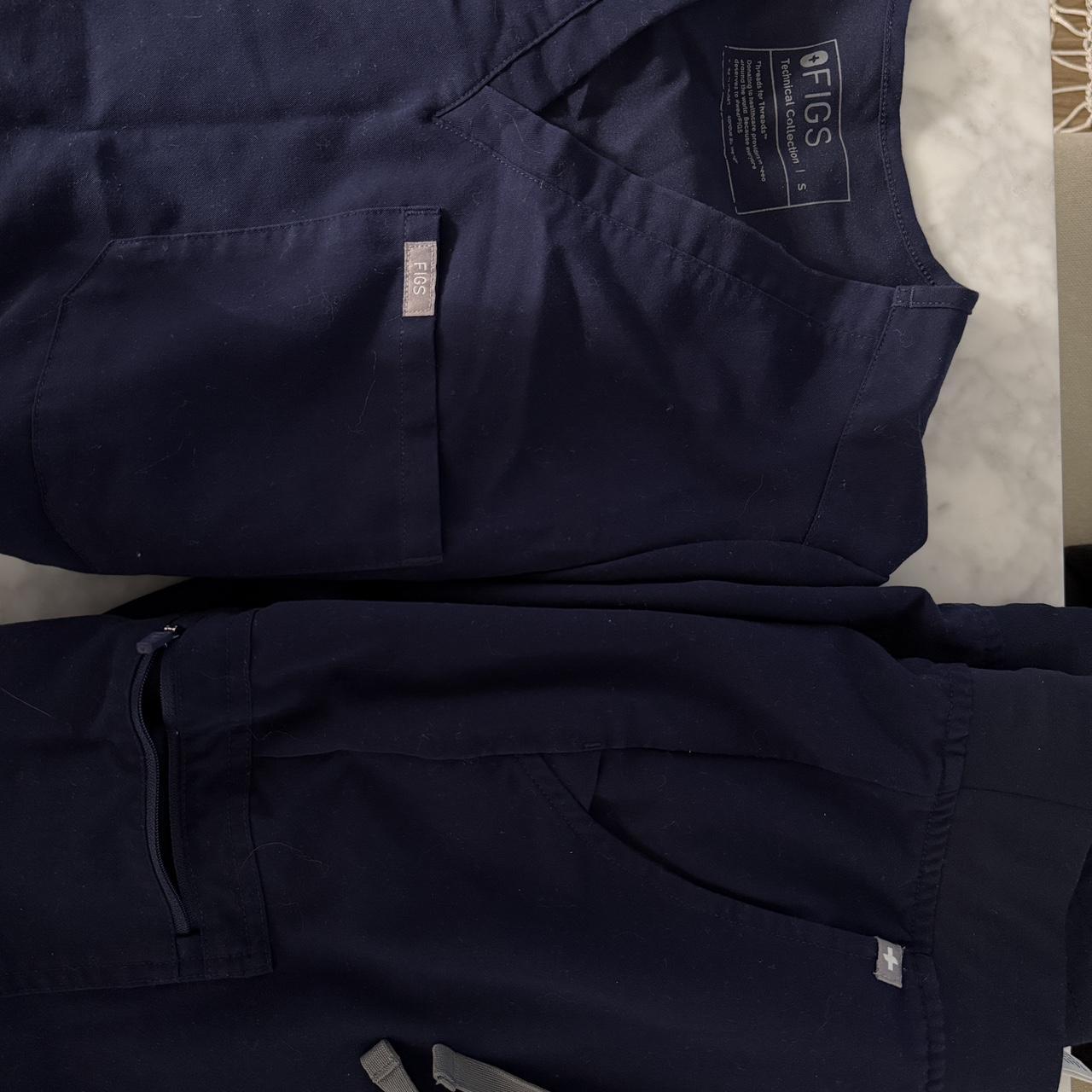 FIGS technical collection scrubs navy blue full set... - Depop