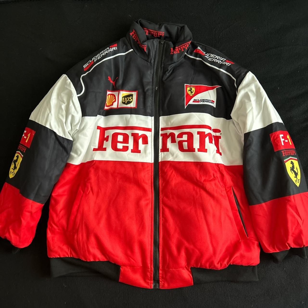 VINTAGE RARE FERRARI JACKET/PUFFER ‼️ SIZE-L (no tag)... - Depop