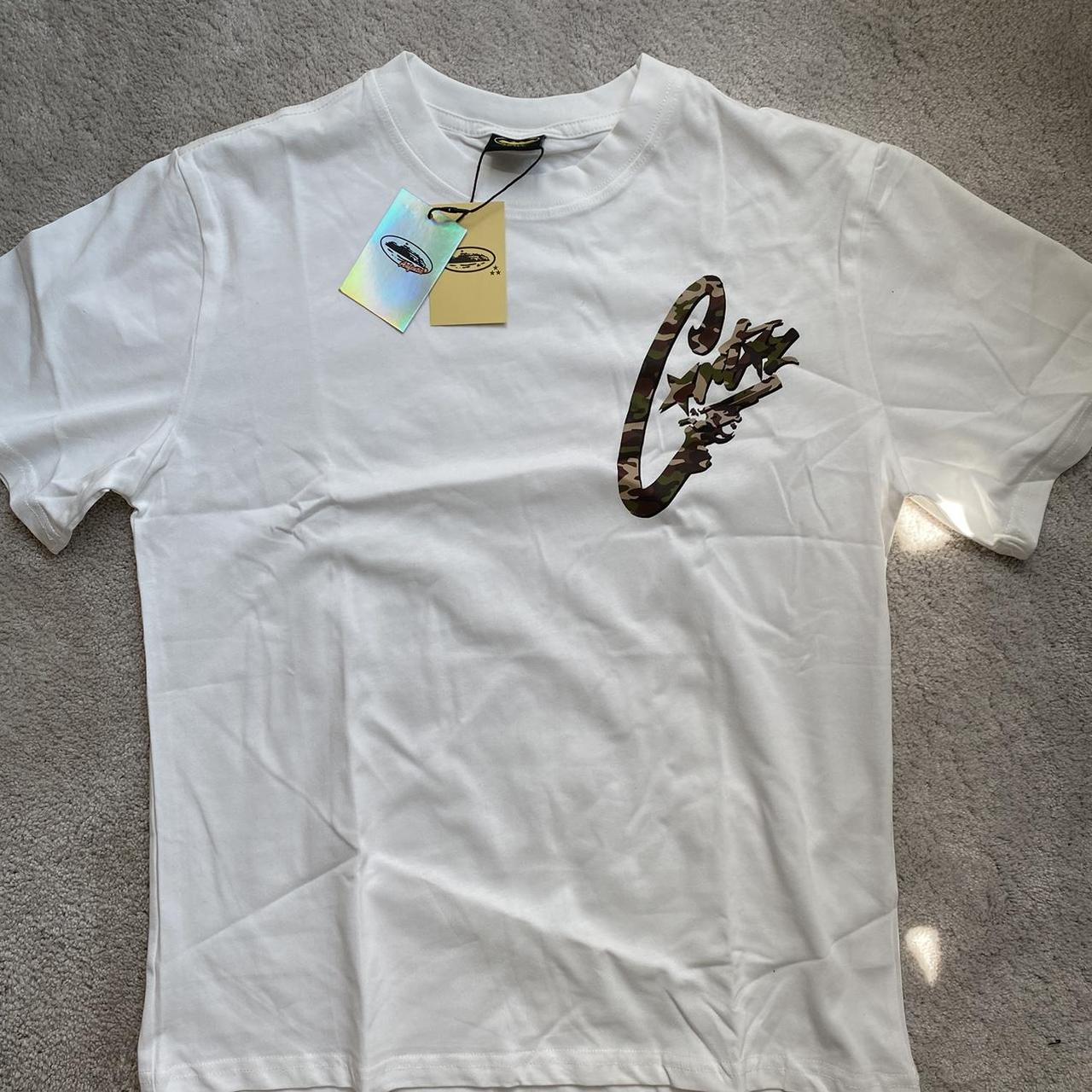 Corteiz white camo tee, brand new with tags, refunded. - Depop