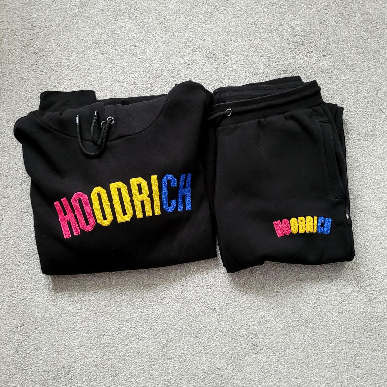 Large black Hoodrich tracksuit. Worn only a few... - Depop