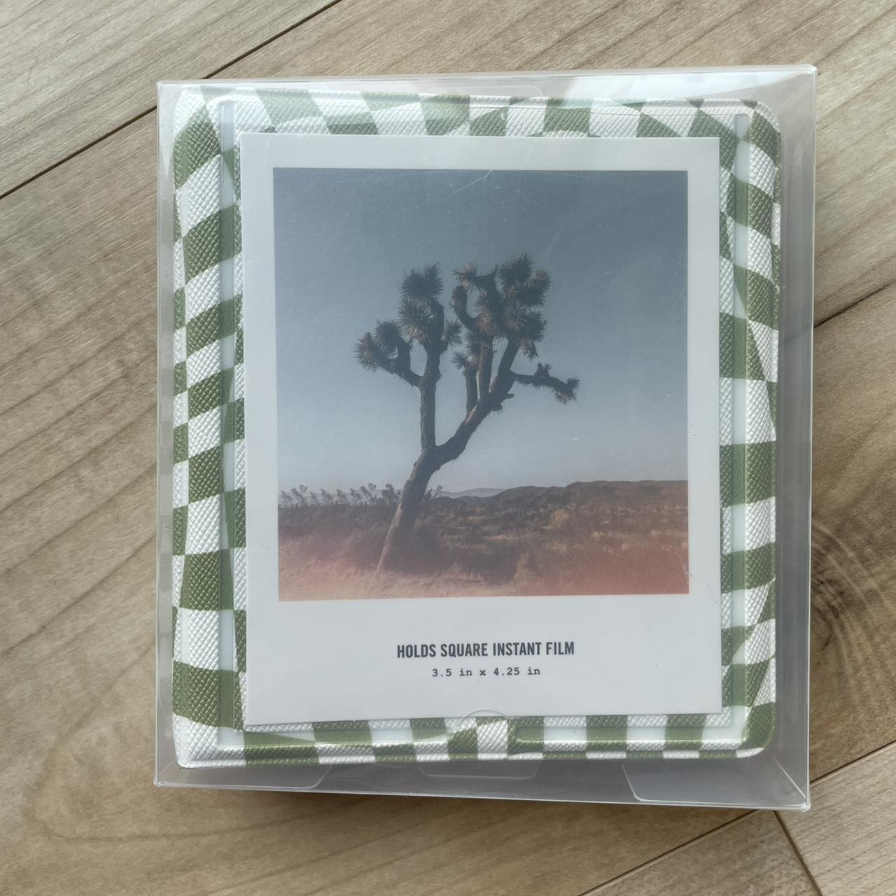 Green checkered polaroid album. Super cute, but I... - Depop