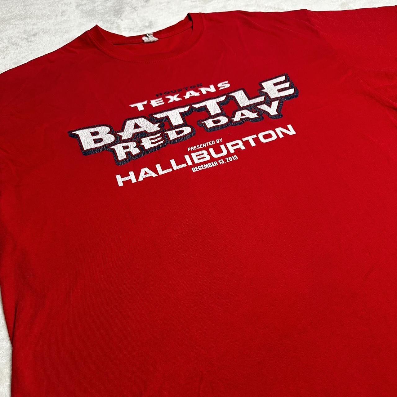 Texans red and white Battle Red Day Halliburton... | Depop