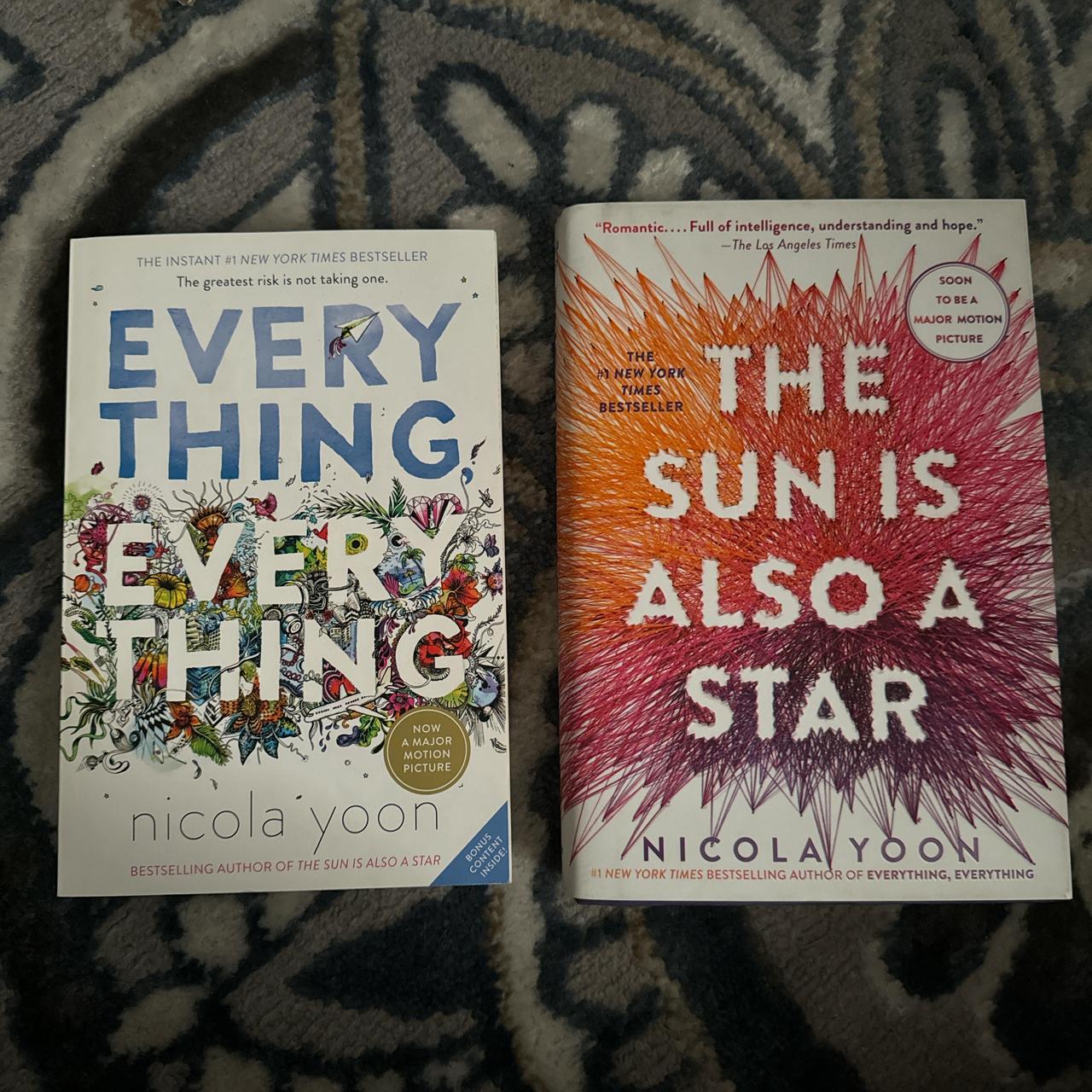 nicola yoon book set, one soft cover one hardcover... - Depop