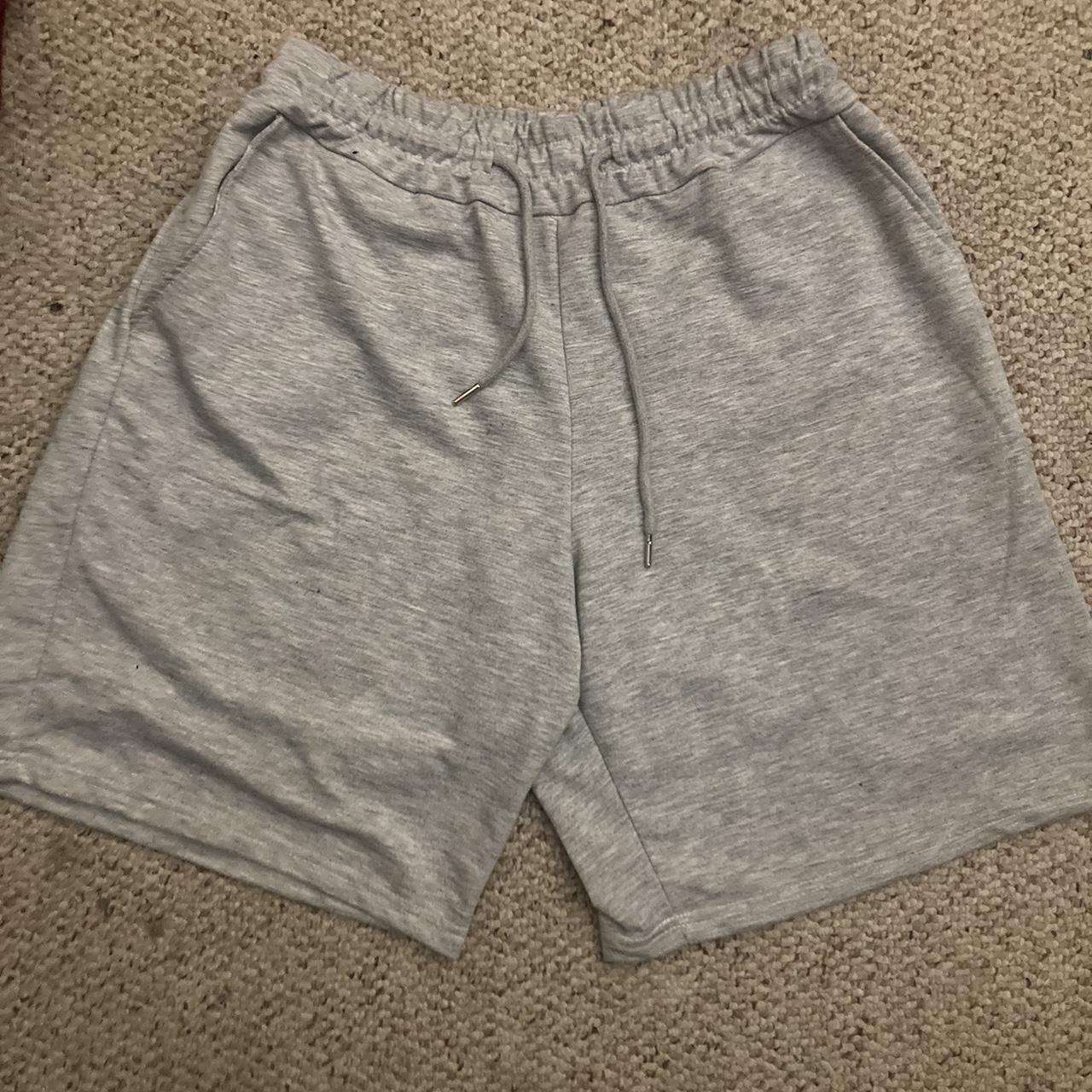 Light Grey Shorts - 19.5 Inches long - Stretchy... | Depop