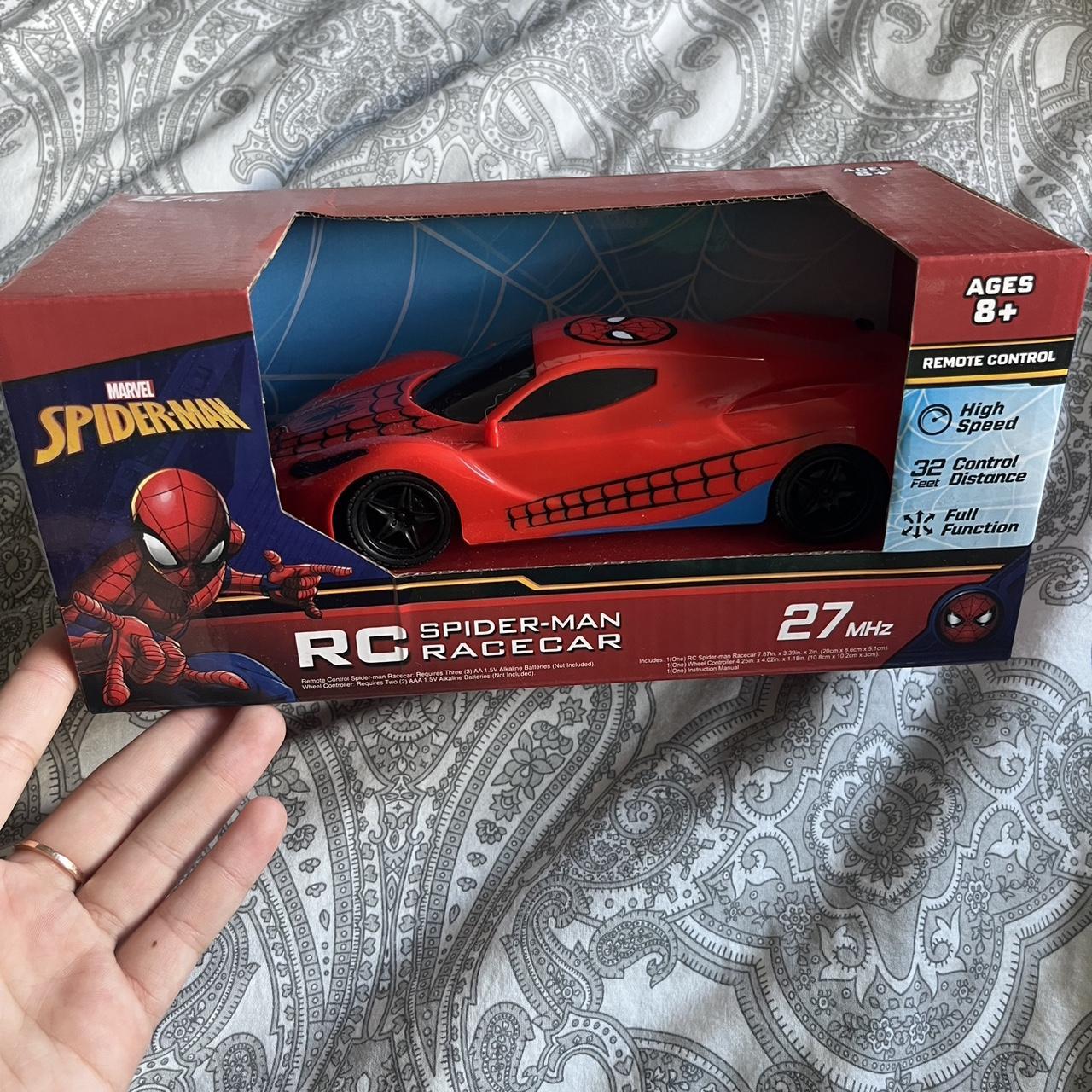 Red and black Marvel Spiderman RC Racecar #Spiderman... - Depop