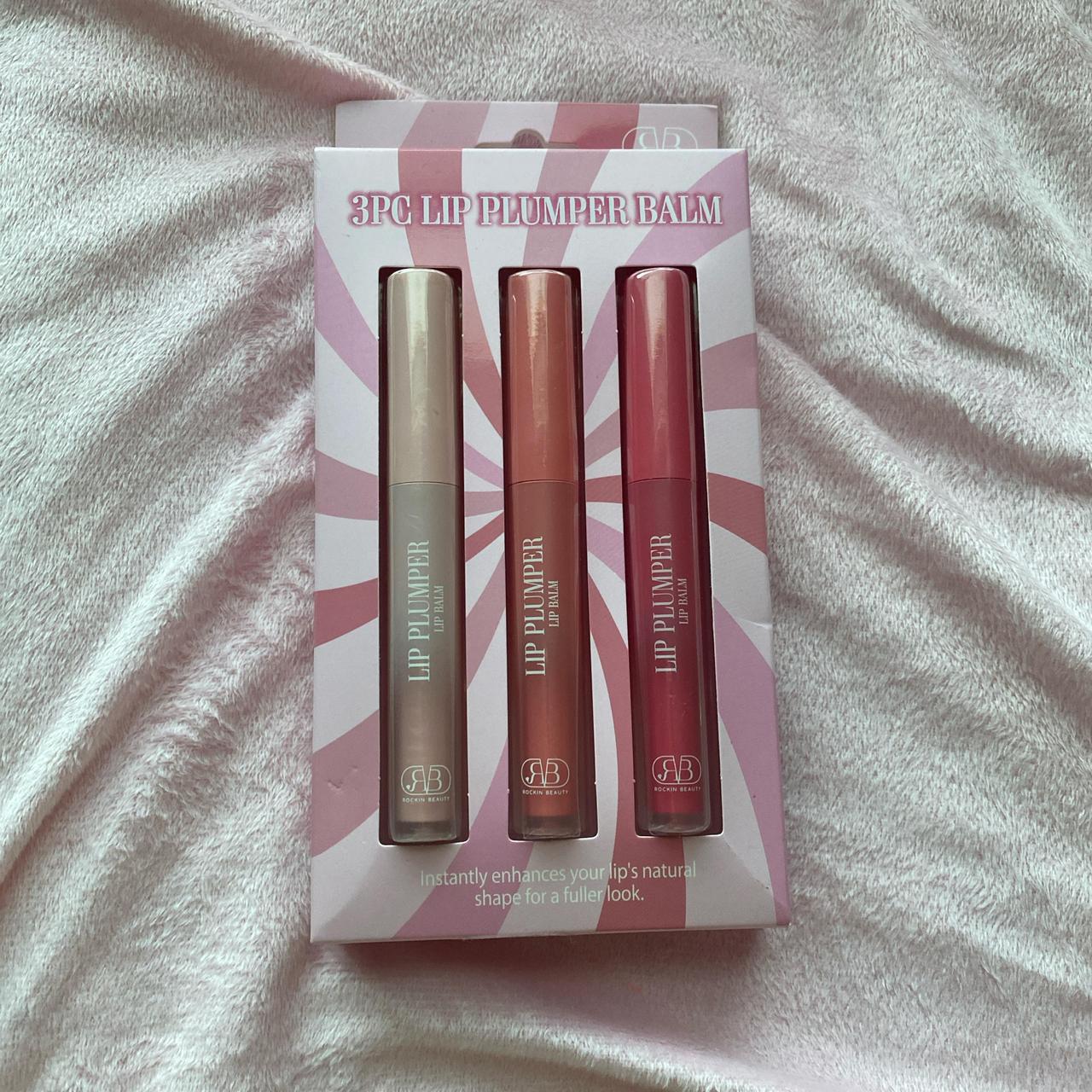 AB Cosmetics 3pc lip plumper balm set in pink and... - Depop