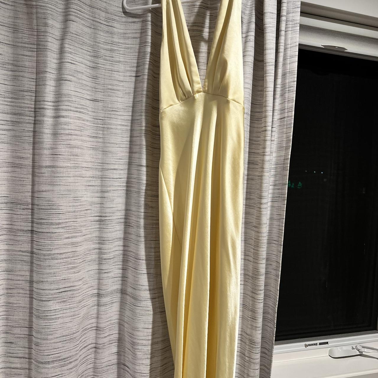 Saints and secrets yellow prom dress with slit... | Depop