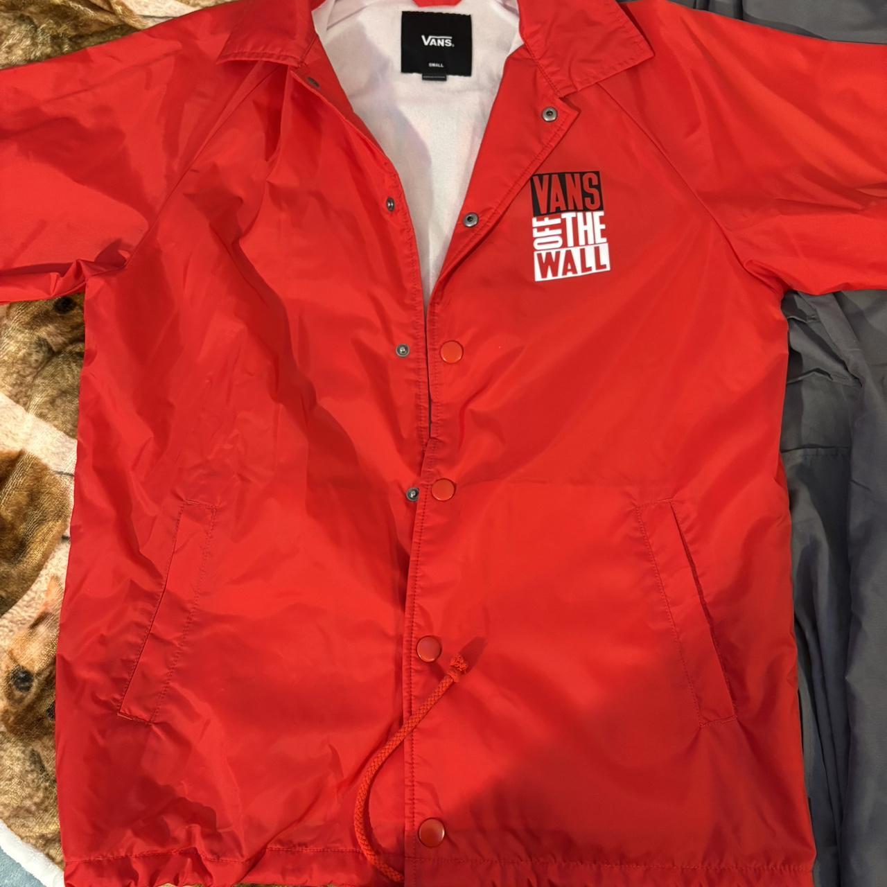 Small, new windbreaker Vans jacket. Message for any... - Depop