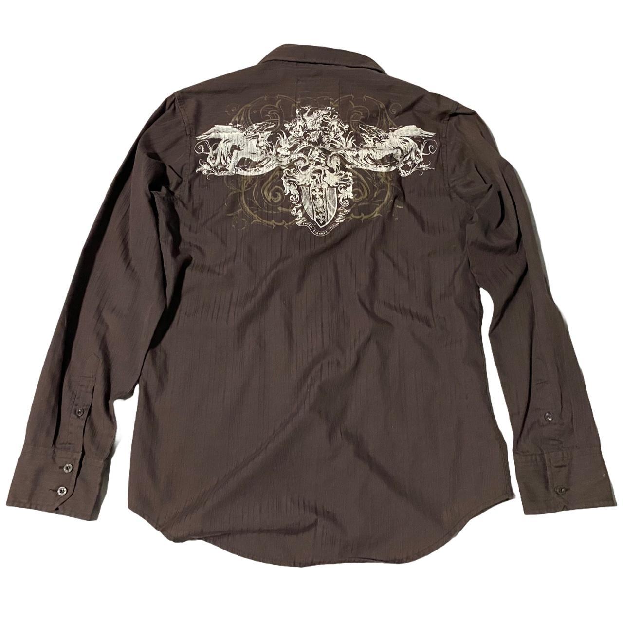 Red Level Nine Button Up Shirt Men’s M Brown... - Depop