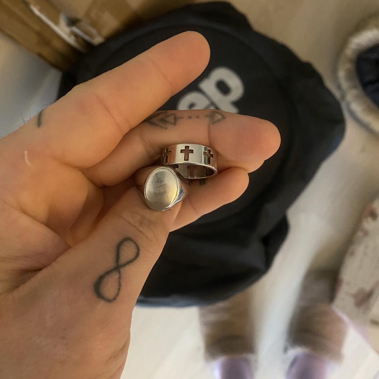Stainless steel rings | Depop