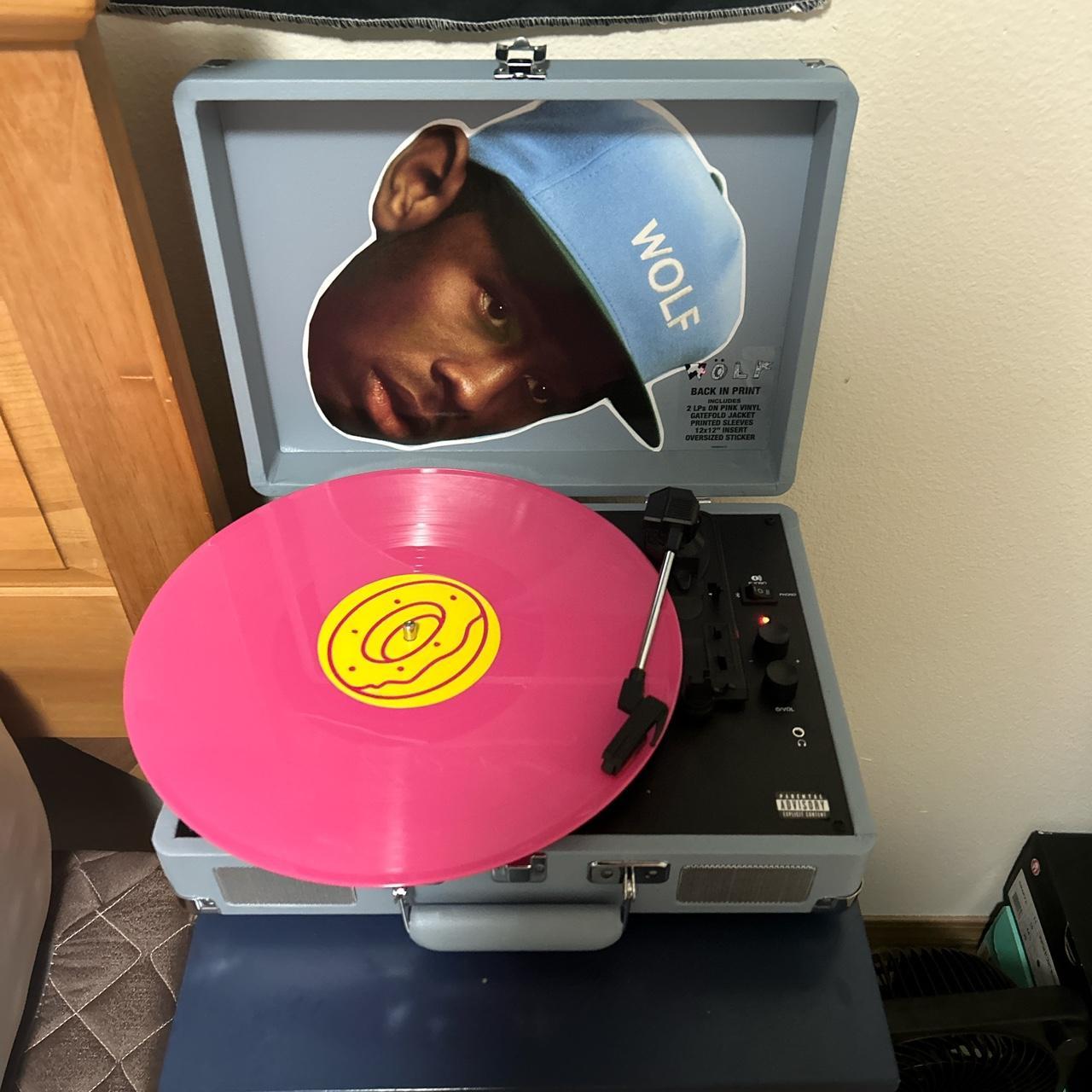 Wolf vinyl - a beautiful pink and blue vinyl #wolf - Depop