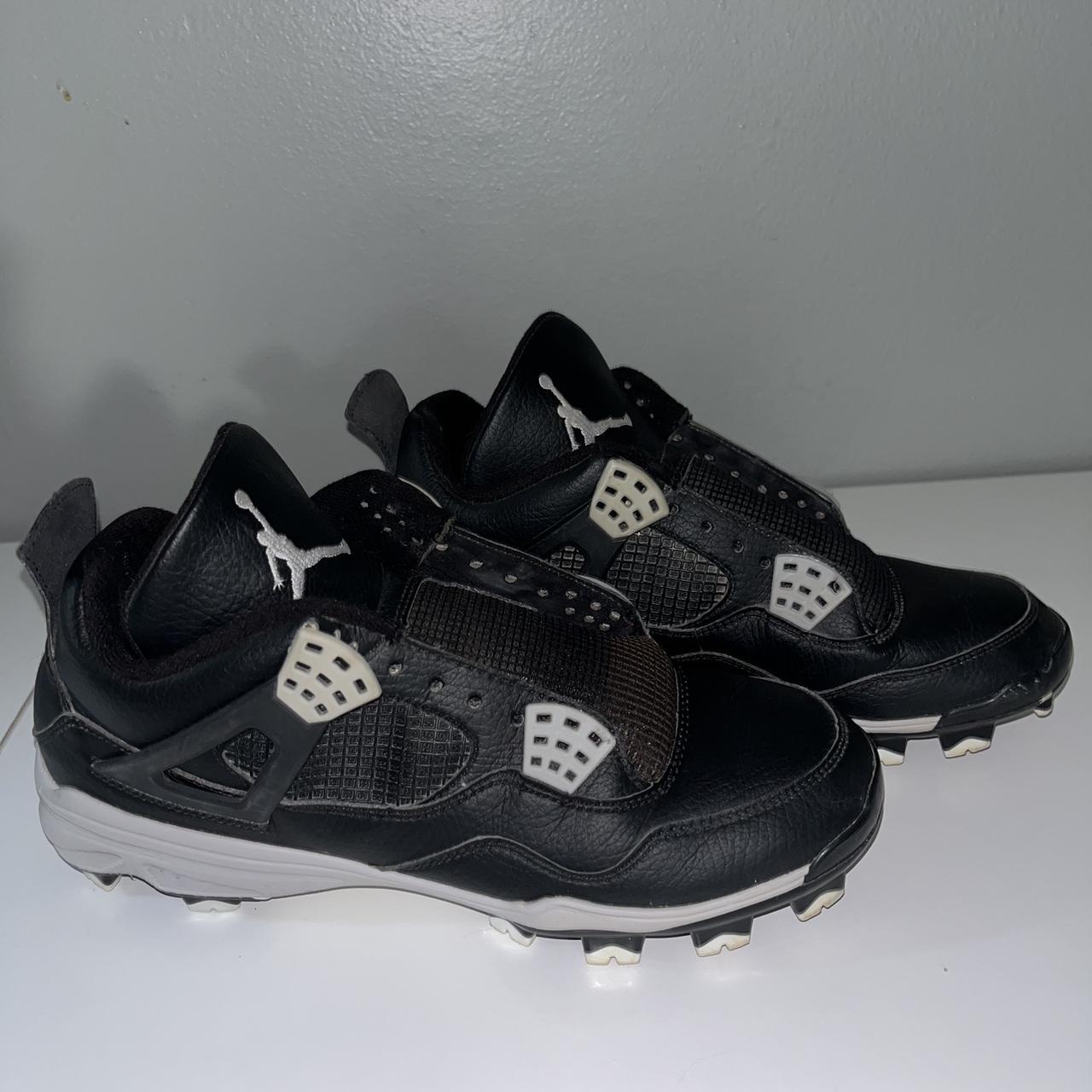 Jordan retro 4 oreo baseball cleats👟 Size:... - Depop