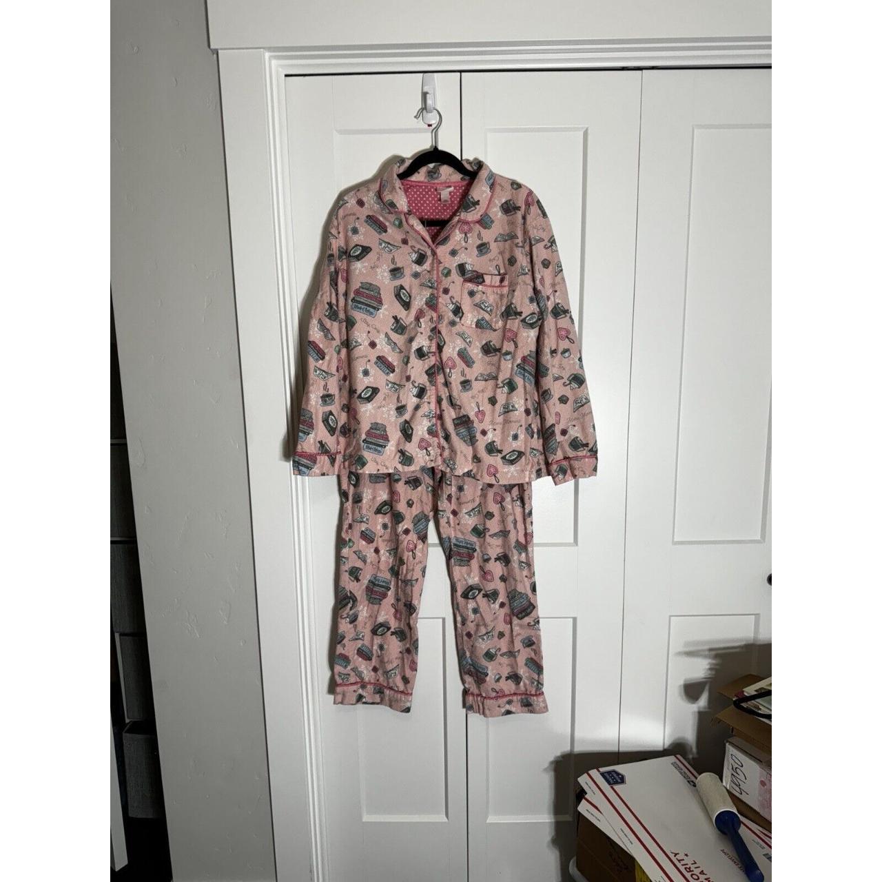 Wondershop Women's Pajama Flannel Top long sleeve... - Depop Wondershop Women's Pajama Flannel Top long sleeve... - Depop