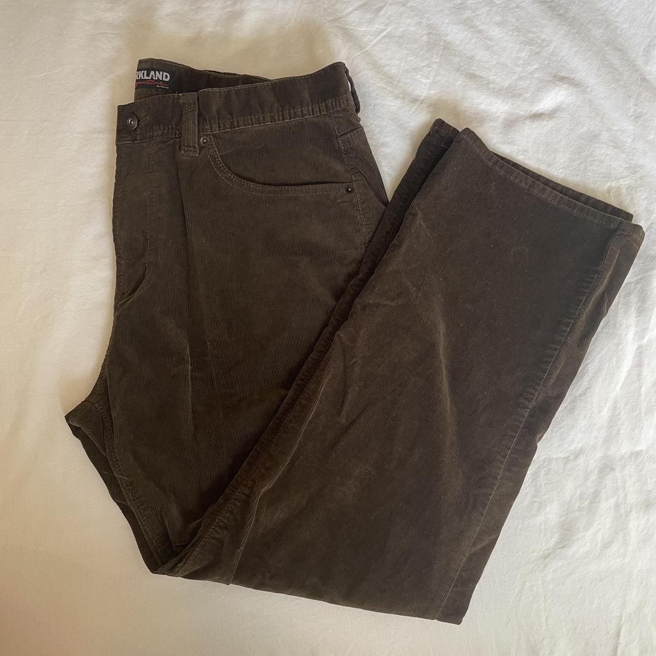 Dark brown corduroy trousers Men’s 38x30... - Depop