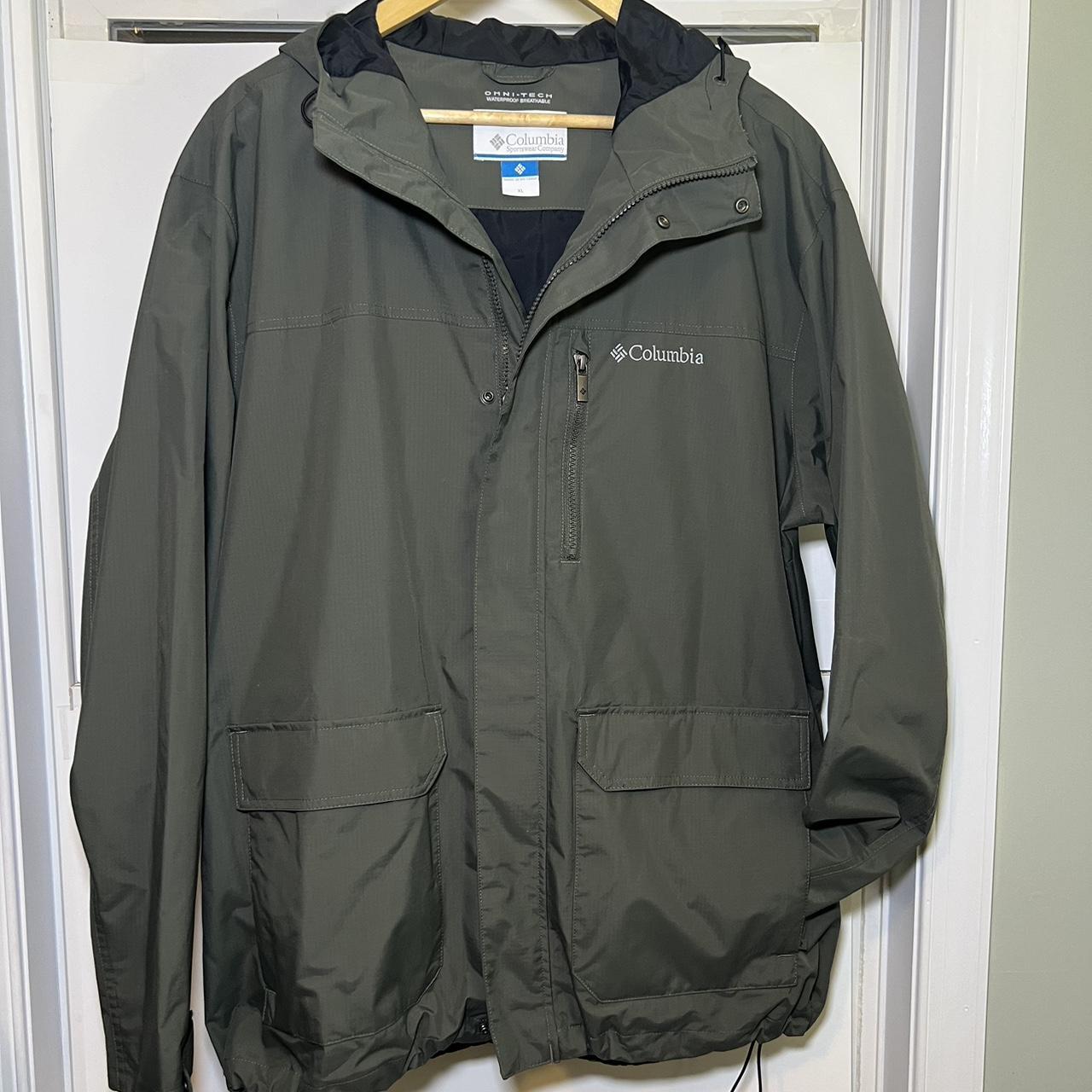 Columbia Omni-Tech Waterproof w hood Size... - Depop