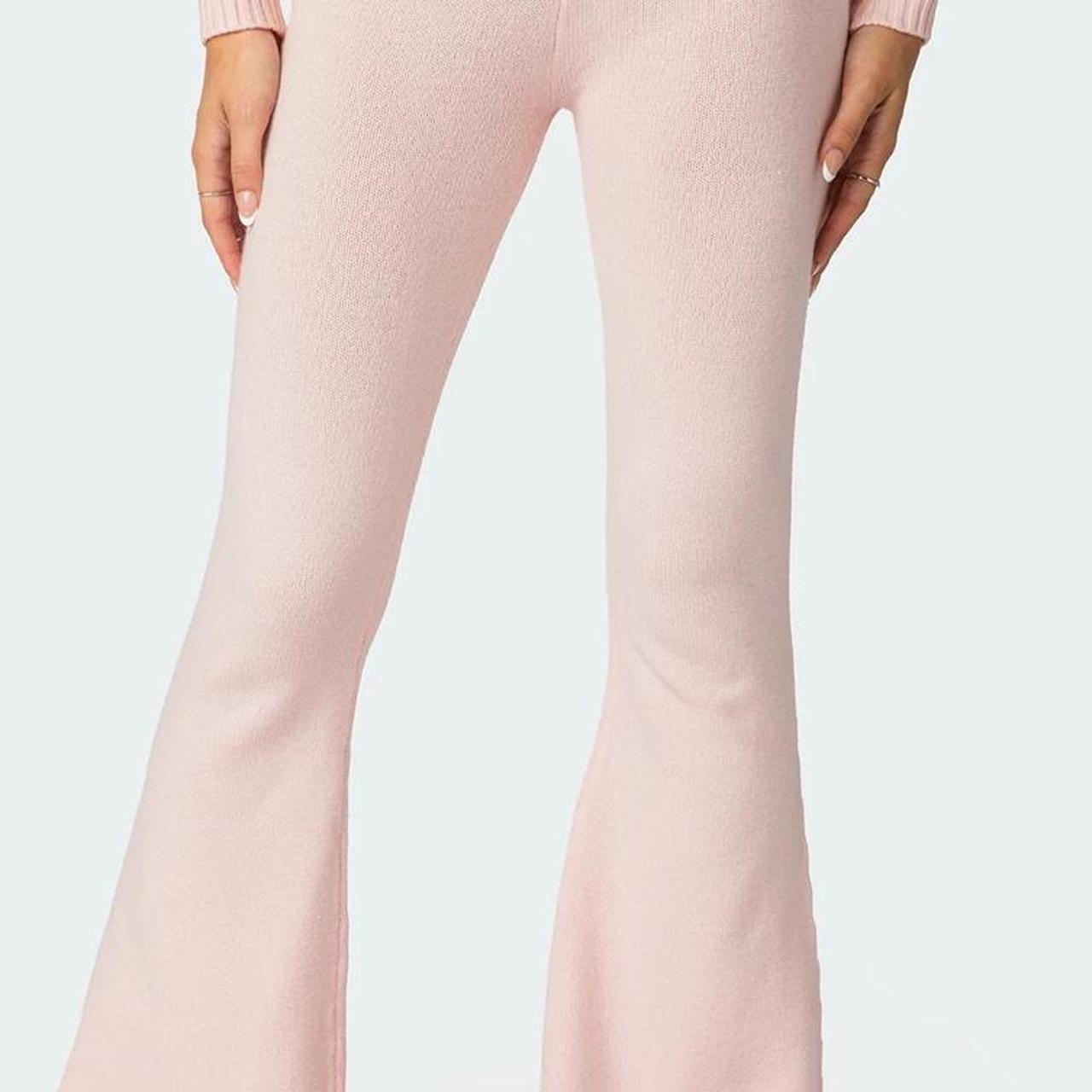 Edikted Pink flare leggings (originally sell for $82) - Depop
