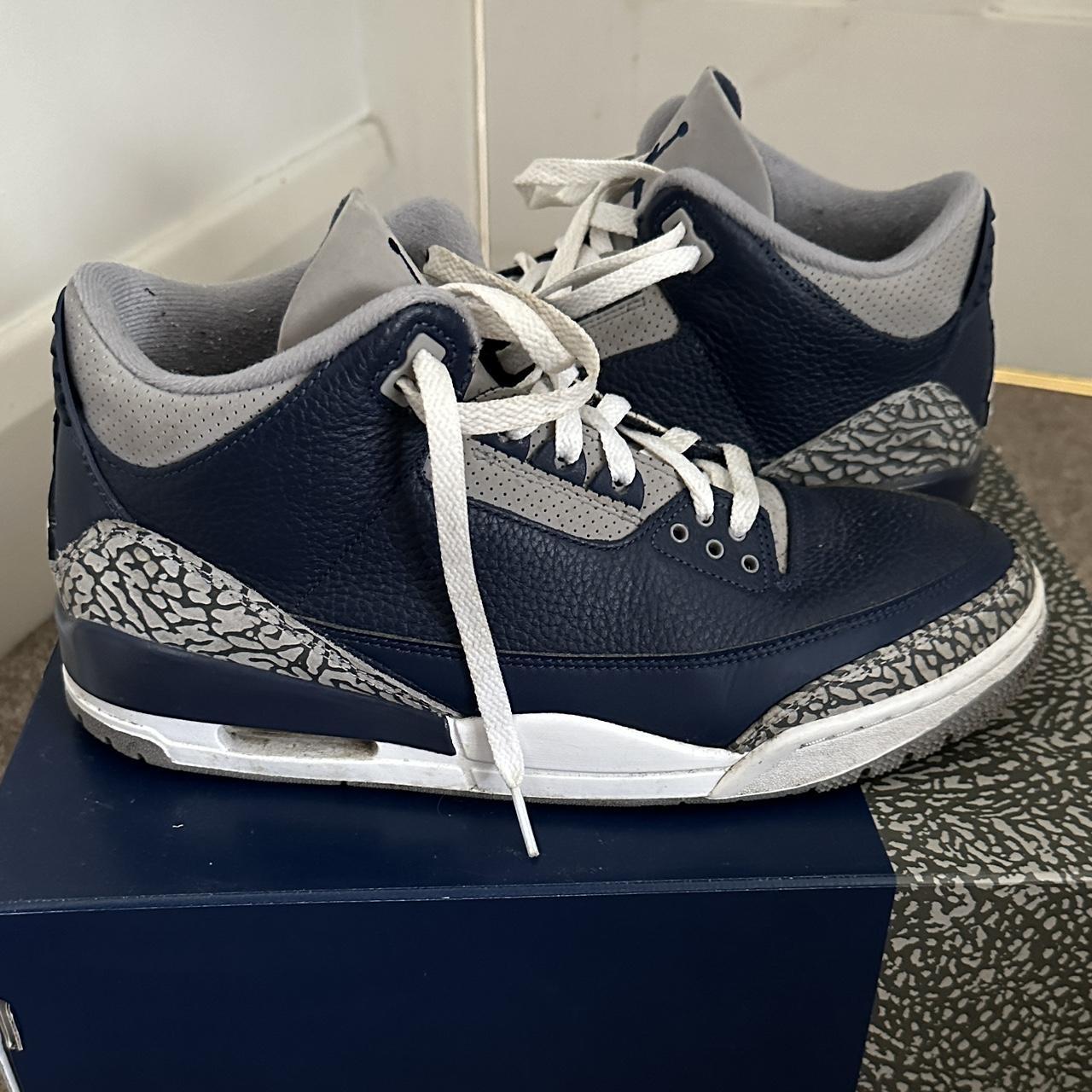 Jordan 3 Georgetown Still in very good condition,... - Depop