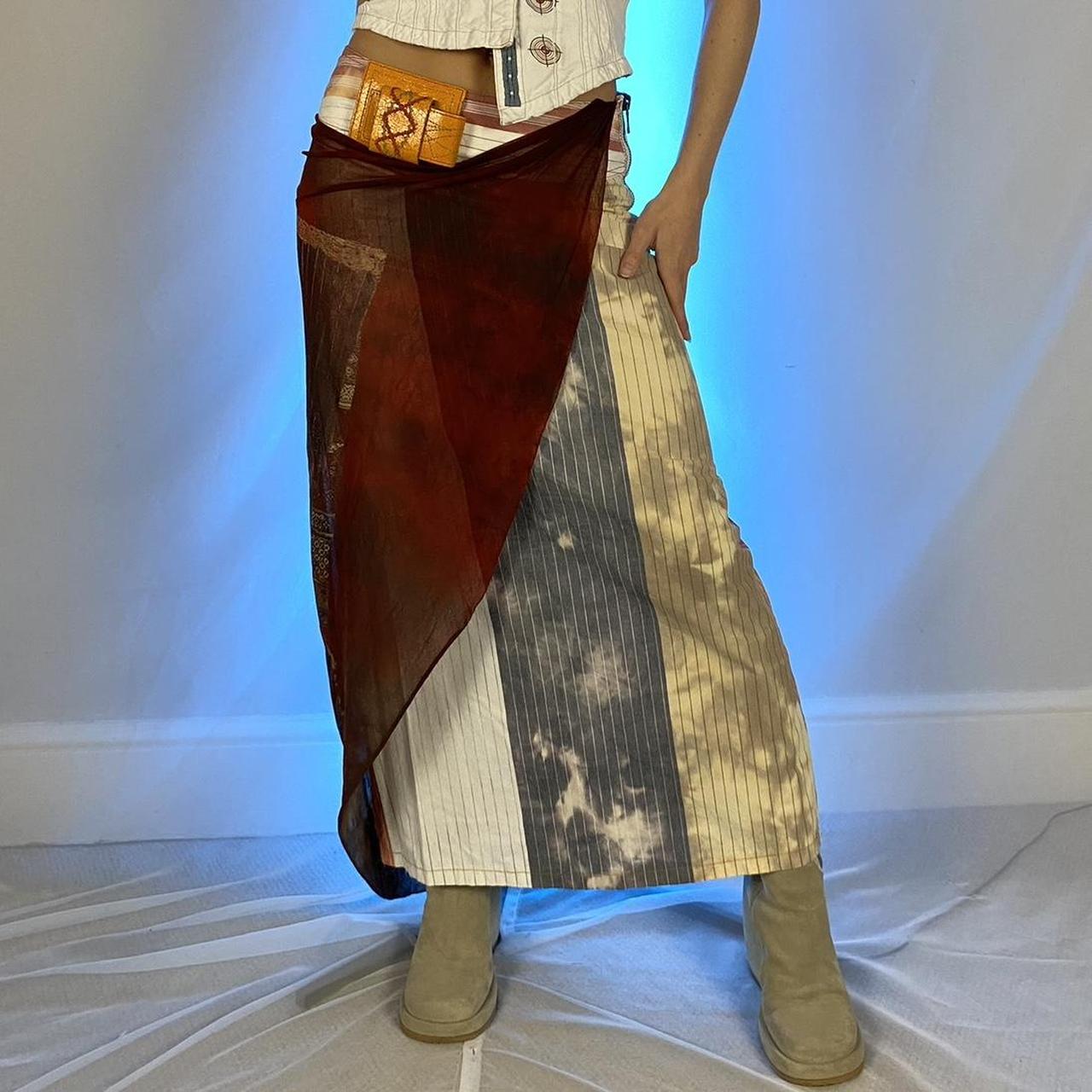 item: vintage OHDD pinstripe skirt description:... - Depop