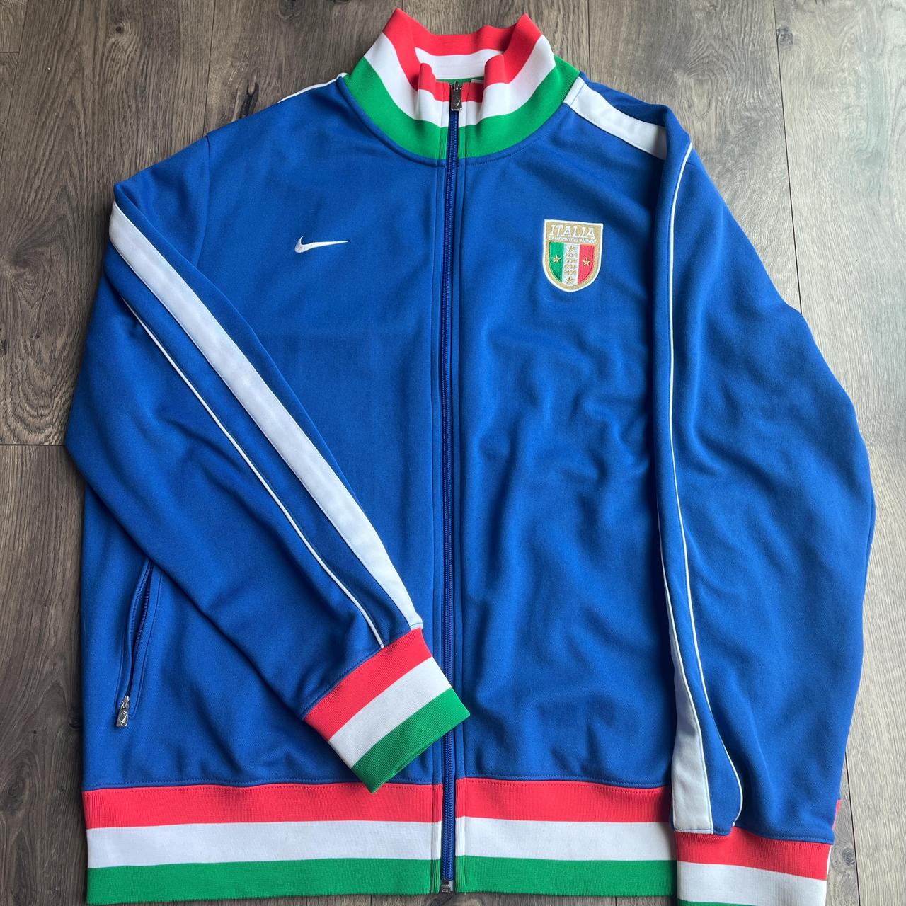 100% CERTIFIED SWAGG *** NIKE Italy World Cup track... - Depop