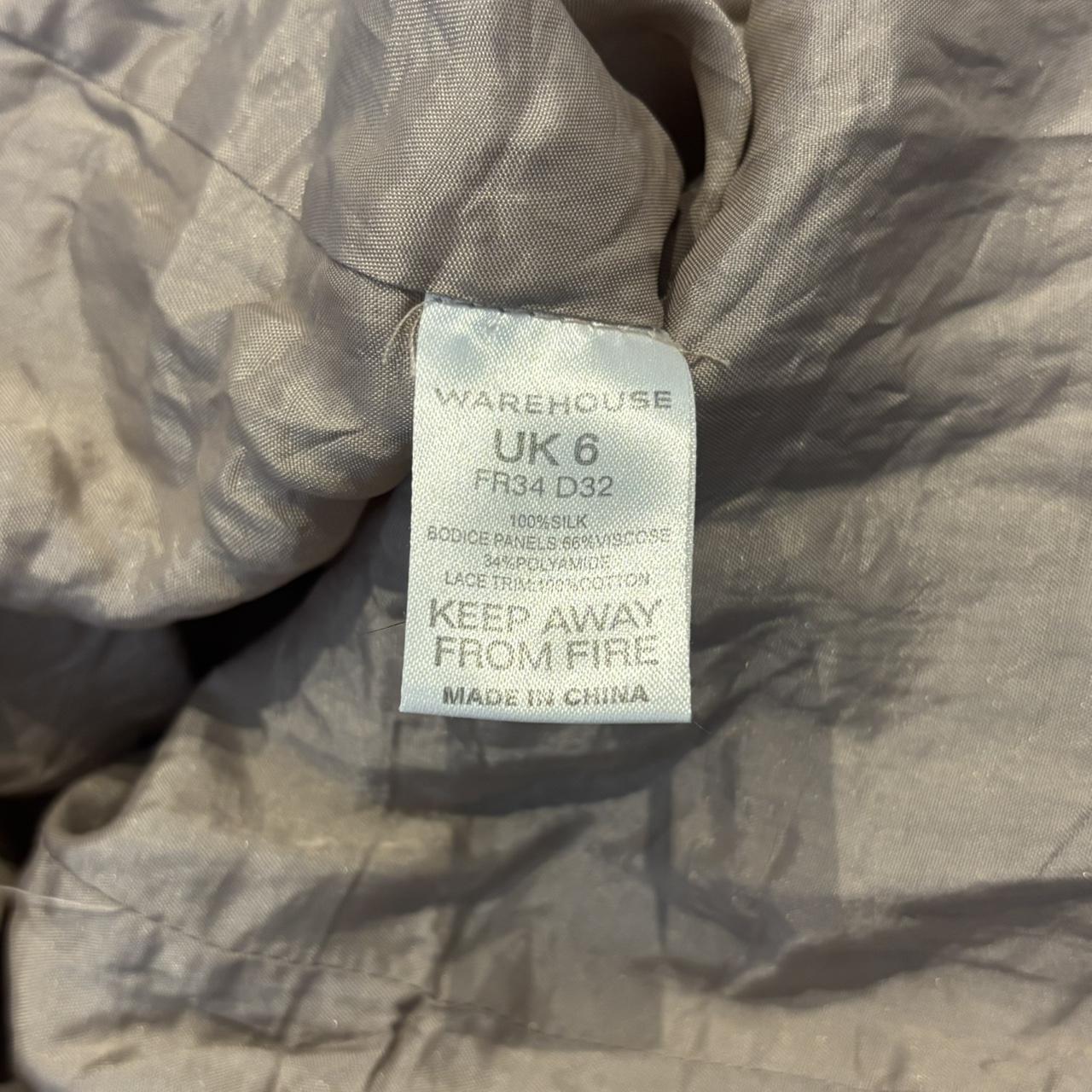 🧵 Dusty pink 100% silk Warehouse mini dress with... | Depop