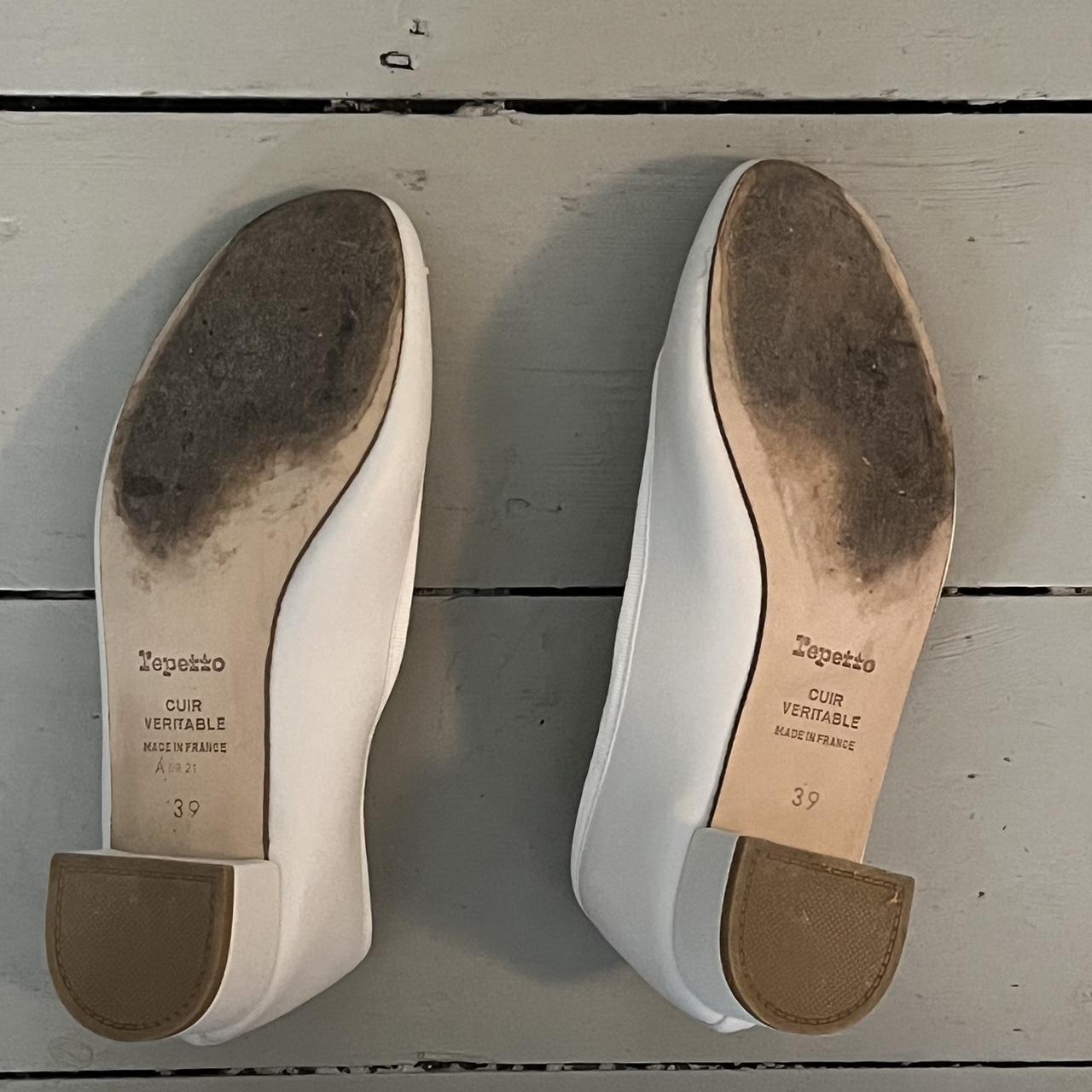 gorgeous white repetto camille ballerinas. only worn... - Depop