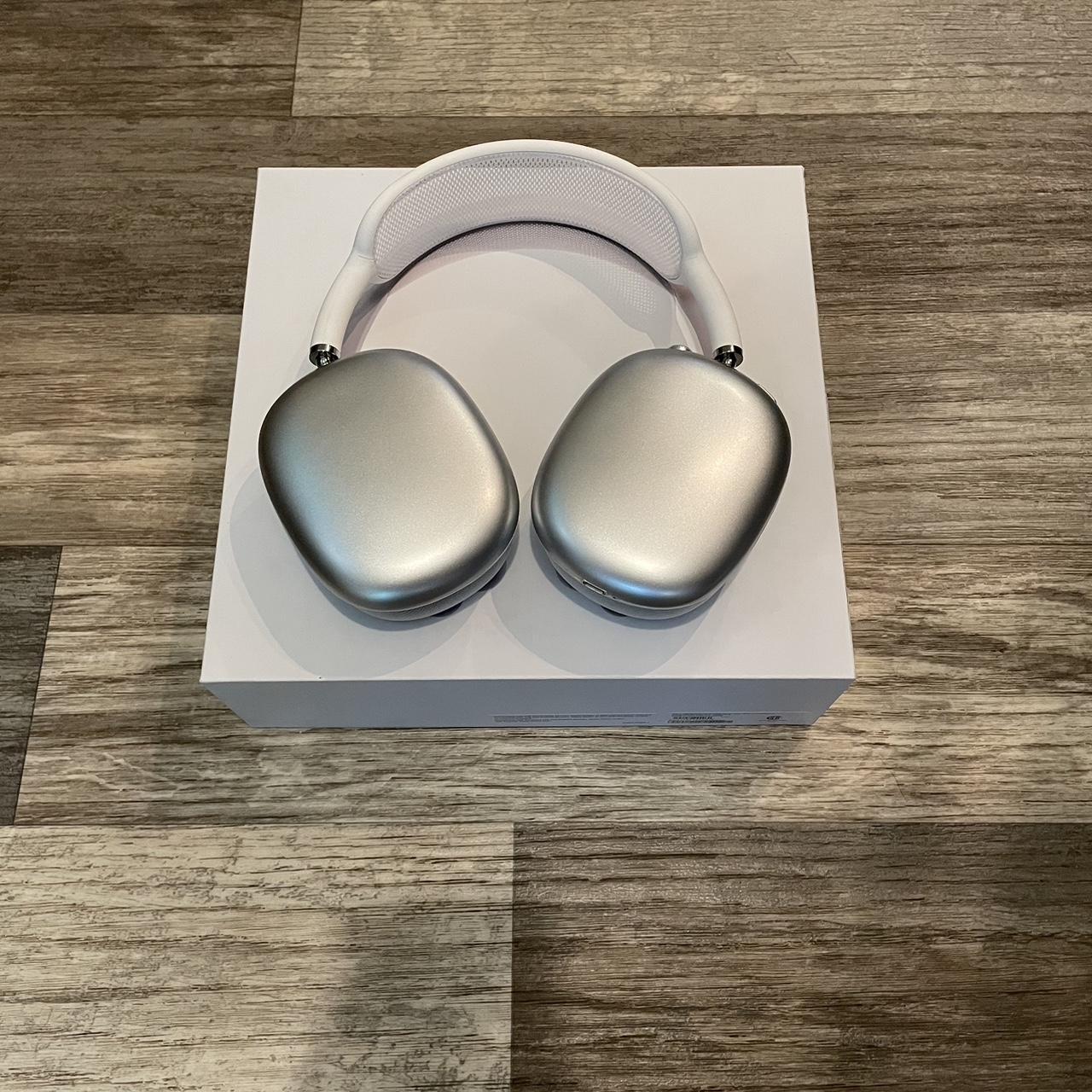 Brand New! Apple AirPod Maxes with white and silver... - Depop