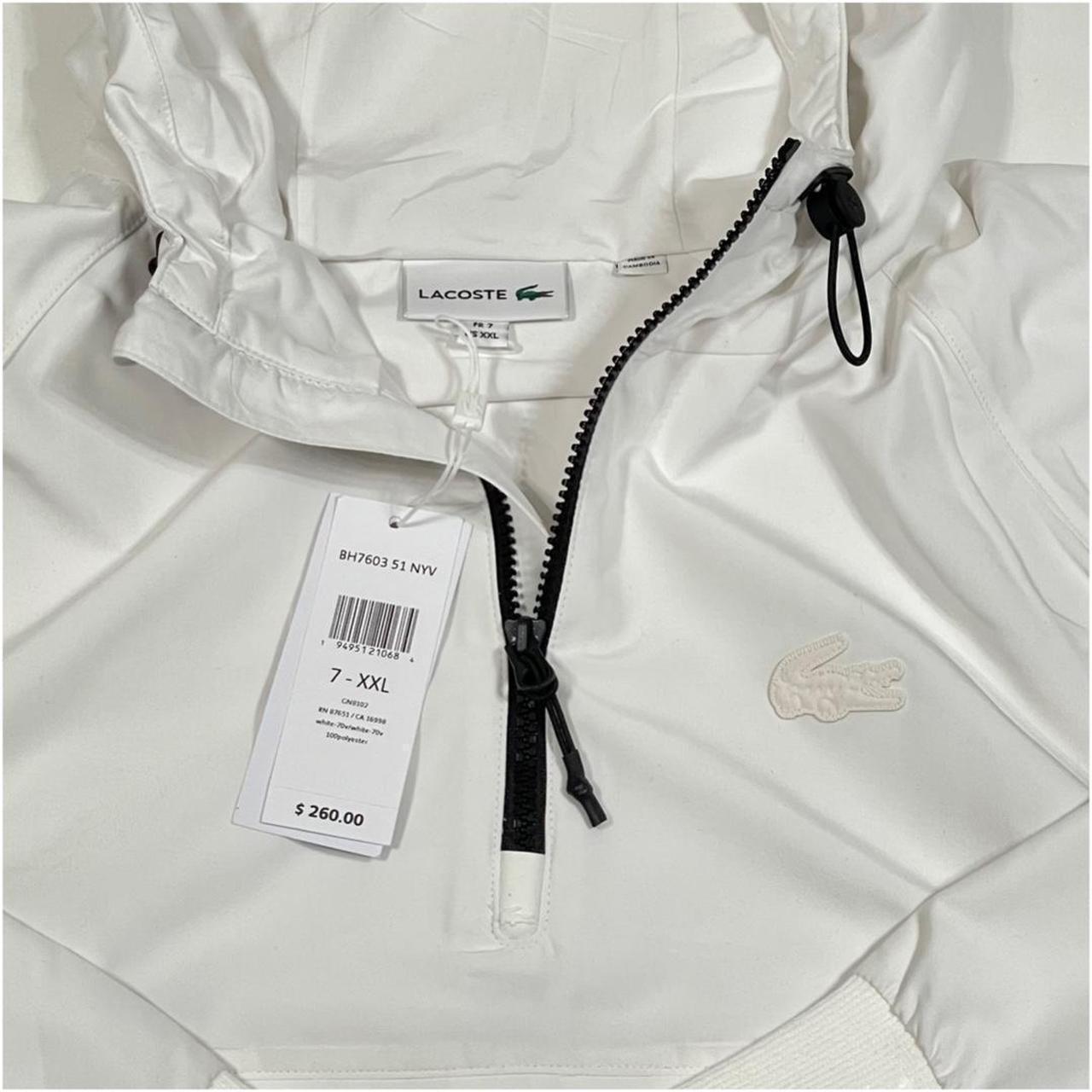 Lacoste Men's White Jacket | Depop