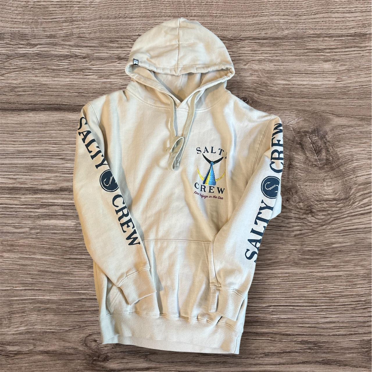 Men’s Size Small Cream Salt Crew hoodie Still like... | Depop