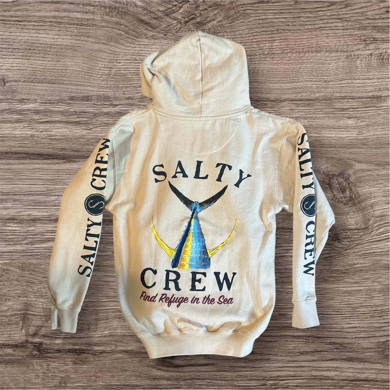 Men’s Size Small Cream Salt Crew hoodie Still like... | Depop