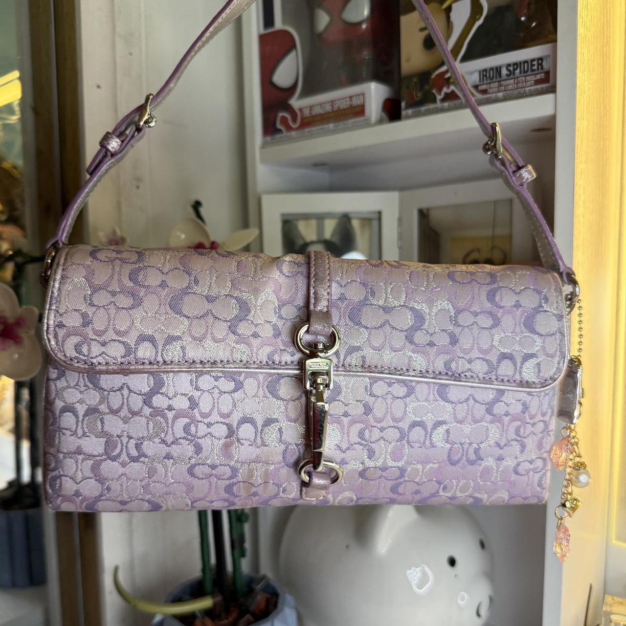 Y2K Coach Lilac Shoulder Bag 💜 ON HOLD ‼️ 🎀in... - Depop