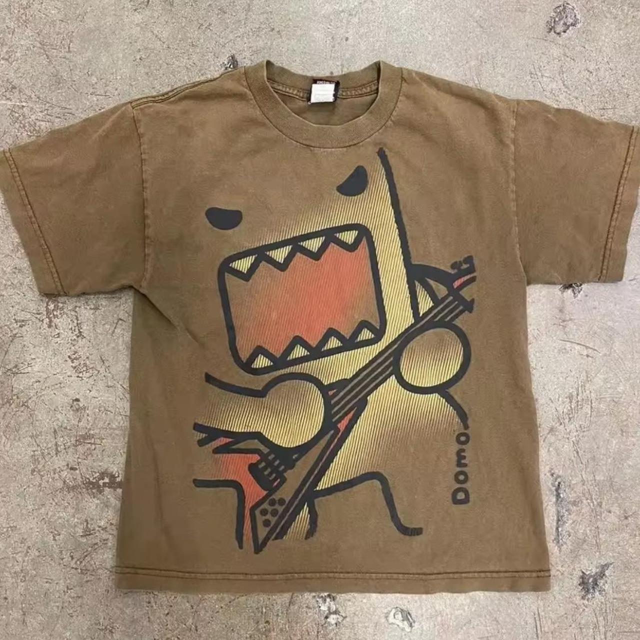 Brown Domo graphic tee with a cool design | Depop