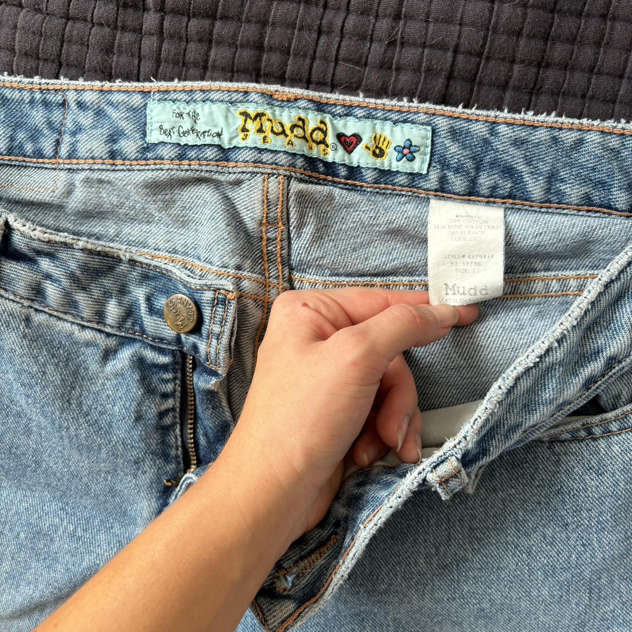 Vintage Y2K Mudd low rise flare jeans 🪩 Marked... - Depop