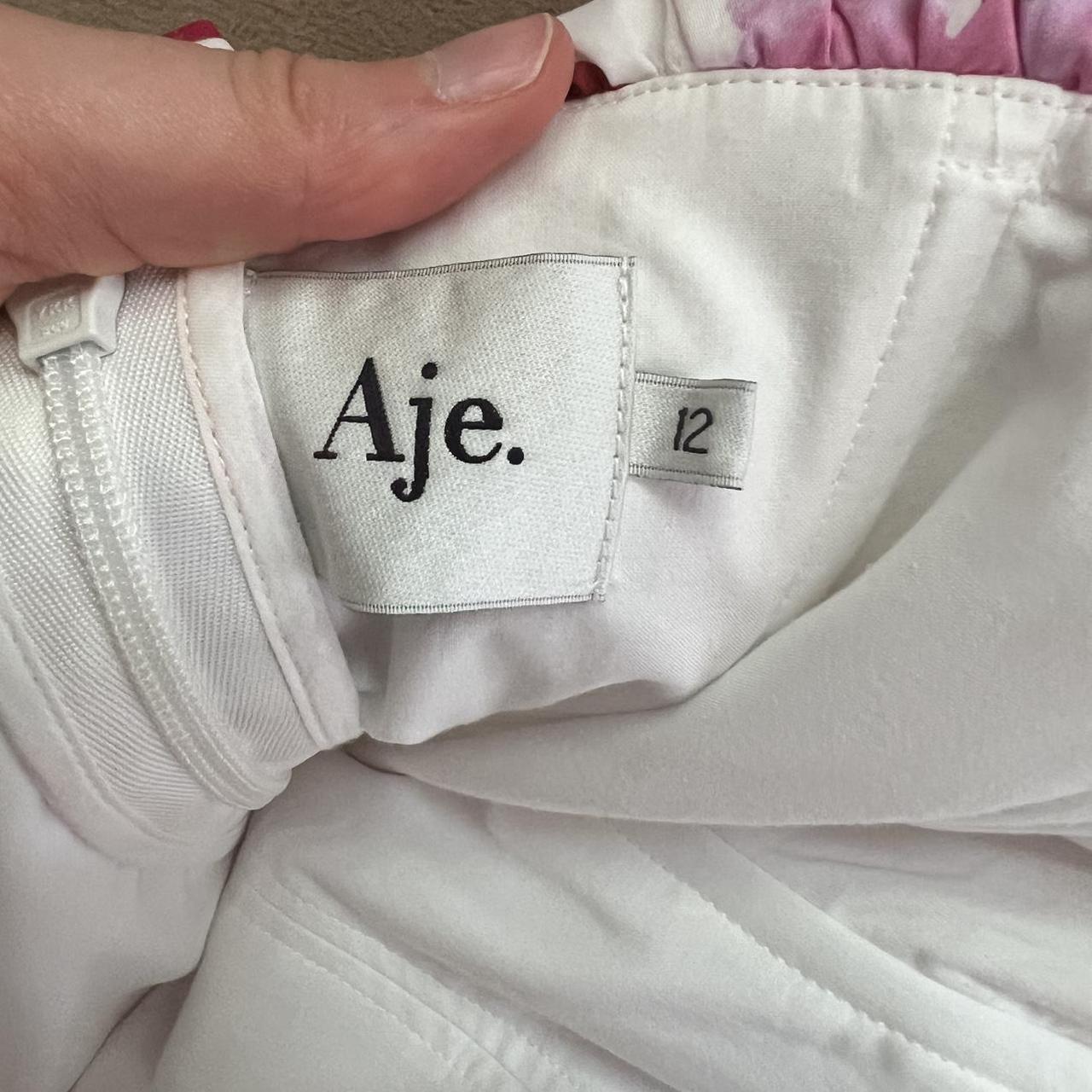 AJE Dress Mathilde Bubble Hem Midi Roses Of Provence... - Depop