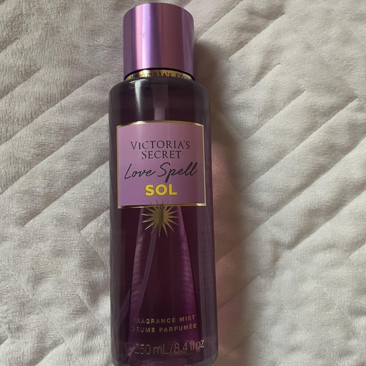 victorias secret love spell sol body mist - Depop
