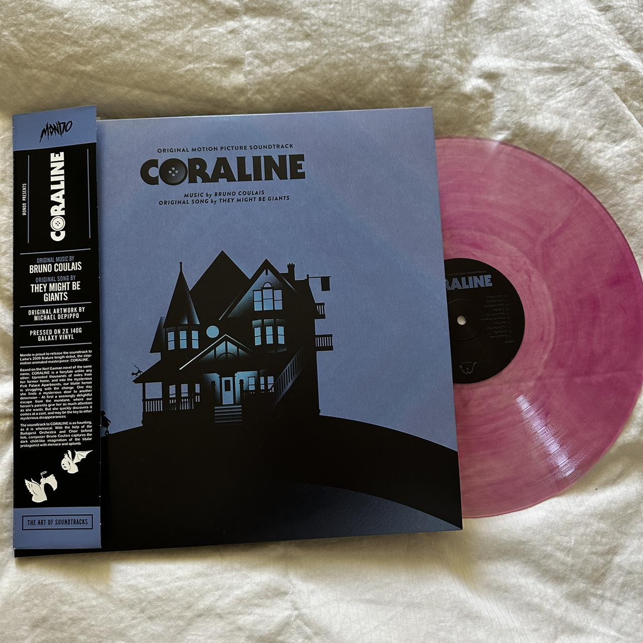 Coraline Soundtrack Vinyl Pink Galaxy Brand new,... - Depop